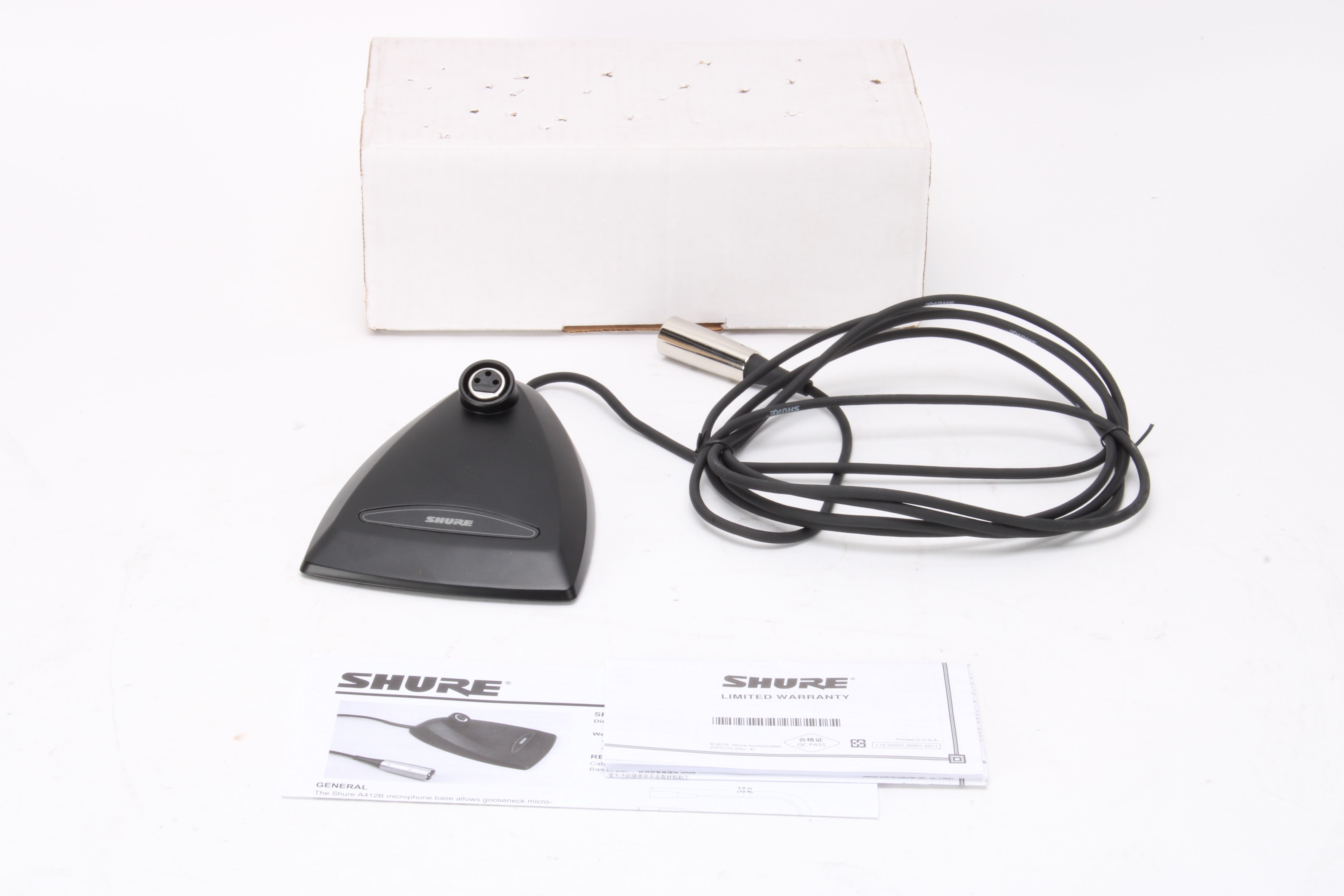 Shure A412B Microflex Microphone Base – NTC Tech