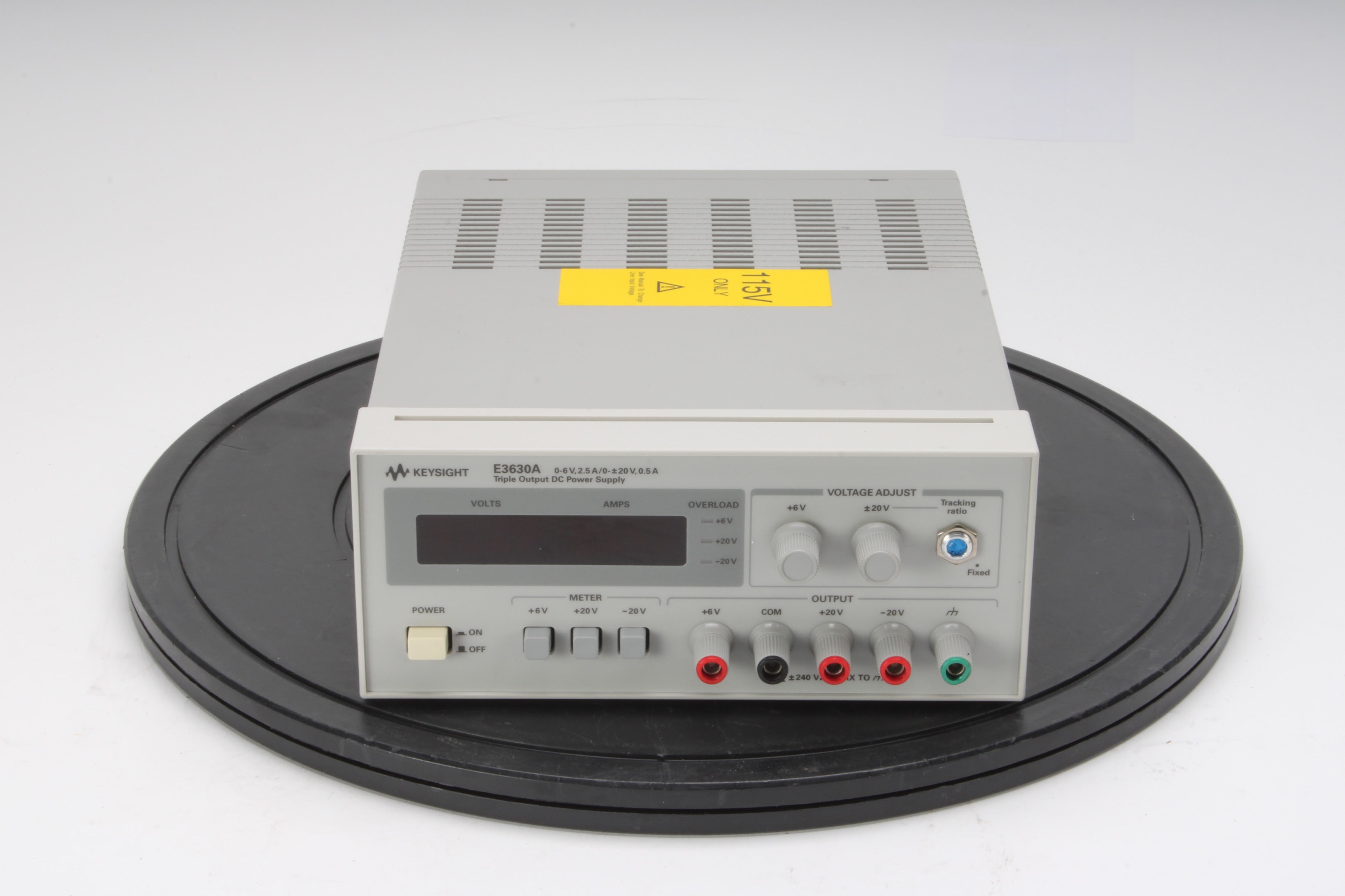 HP E3630A Triple Output DC Power Supply 0-6V, 2.5A/0- (-20/20),0.5A – NTC Tech