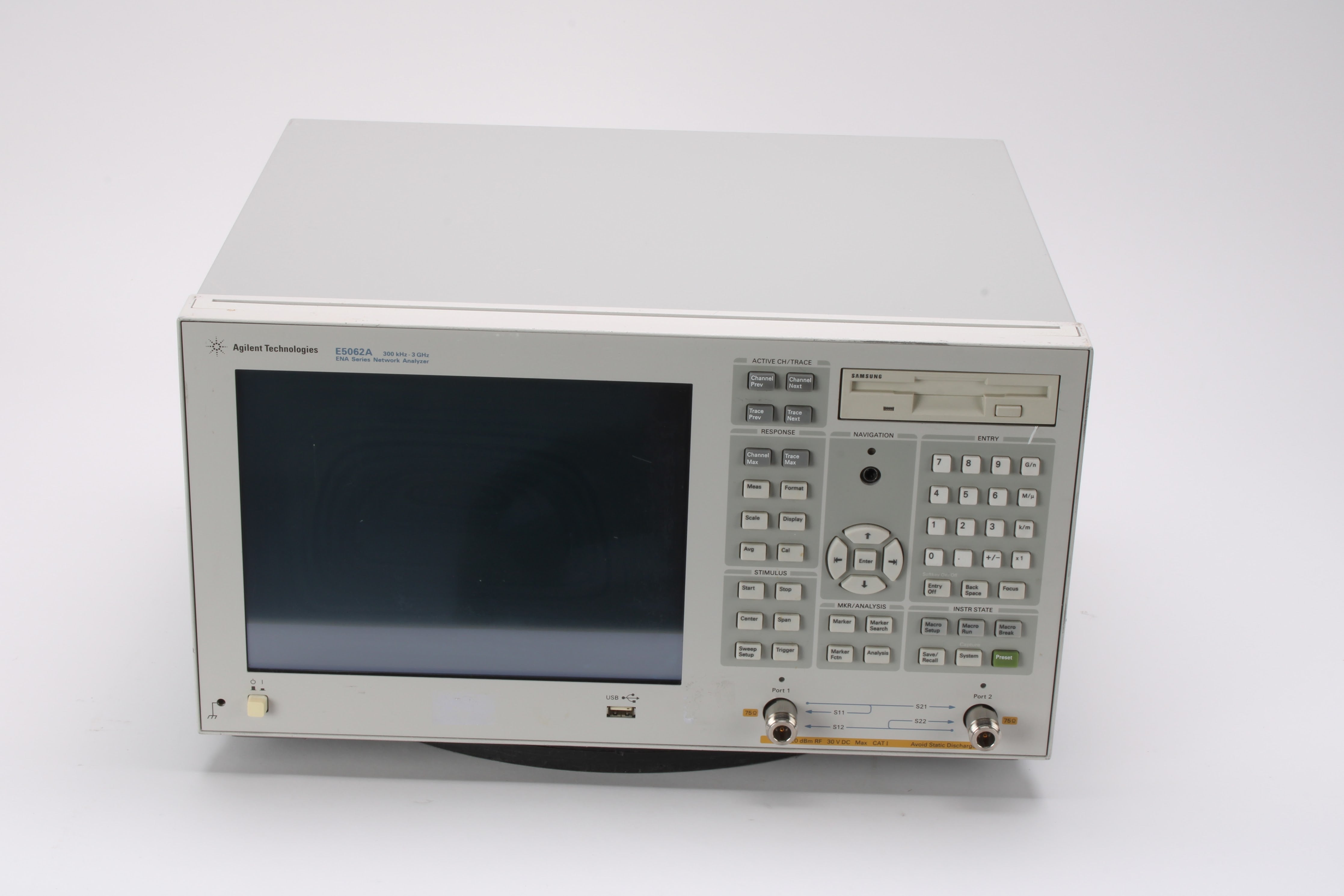 Agilent E5062A 300kHz-3GHz ENA Series Network Analyzer With Options: 0 – NTC Tech