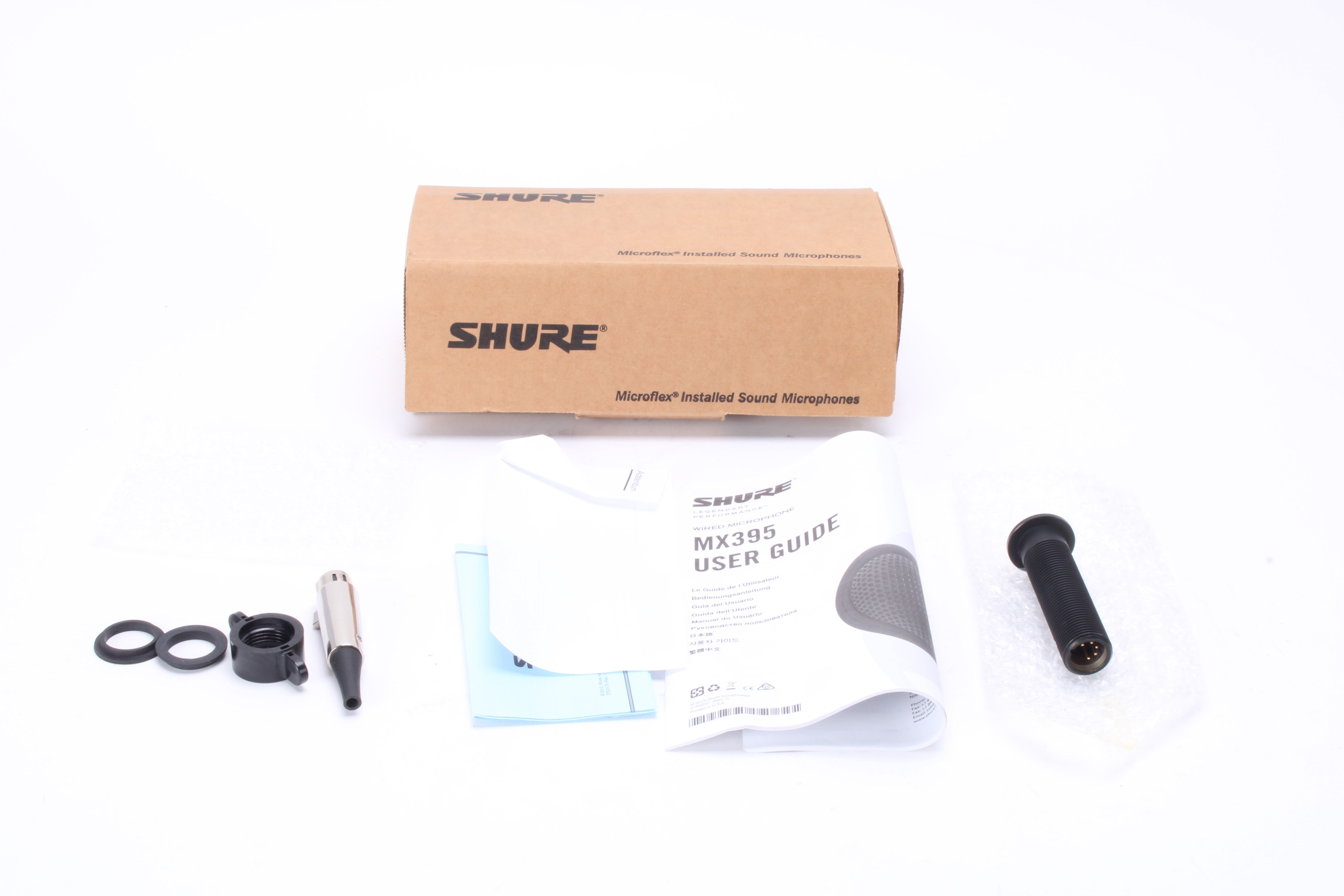 Shure MX395B/BI-LED Microflex Low Profile Boundary Microphone With Acc – NTC Tech