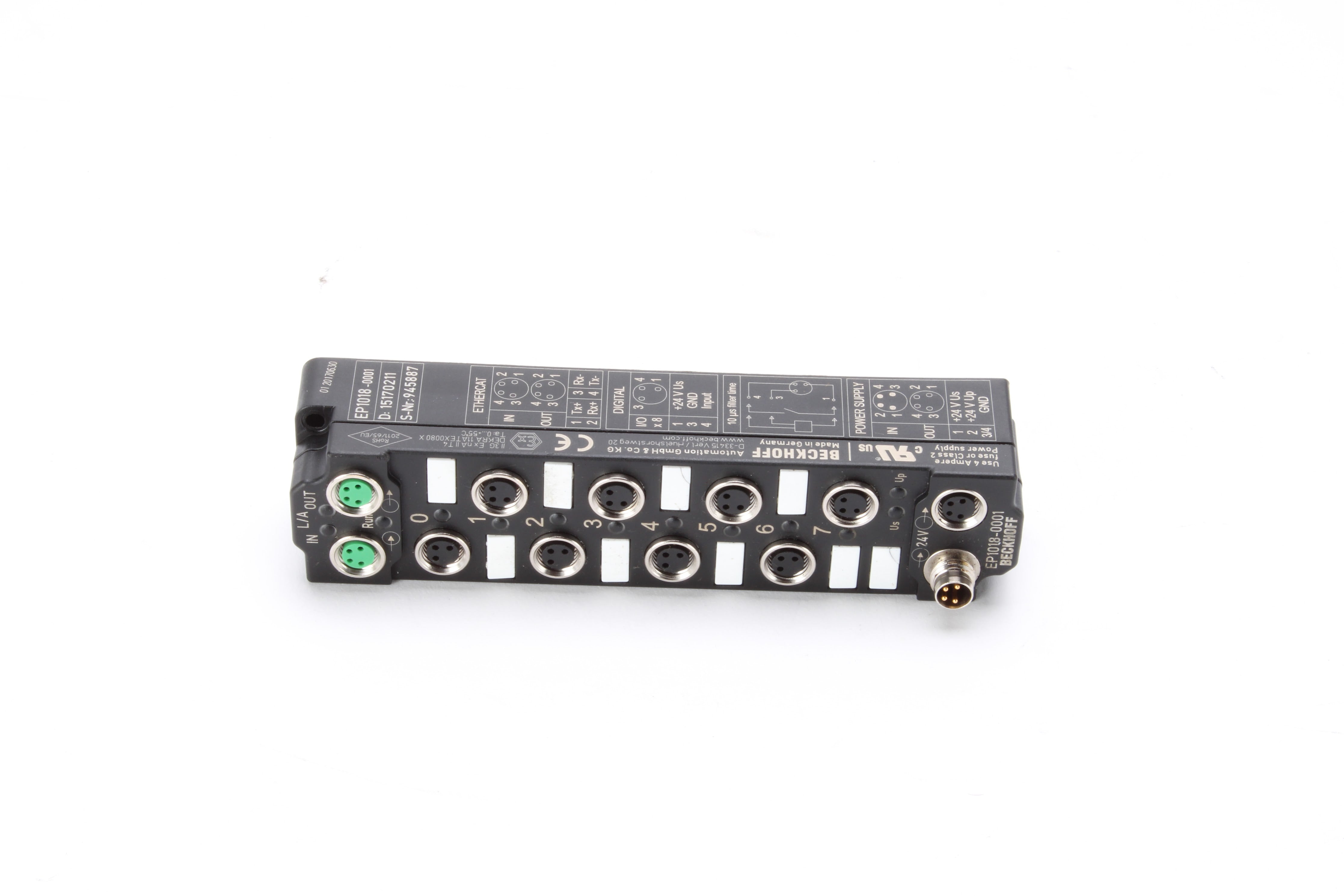 Beckhoff EP1018-0001 8-Channel Digital Input 24V DC – NTC Tech