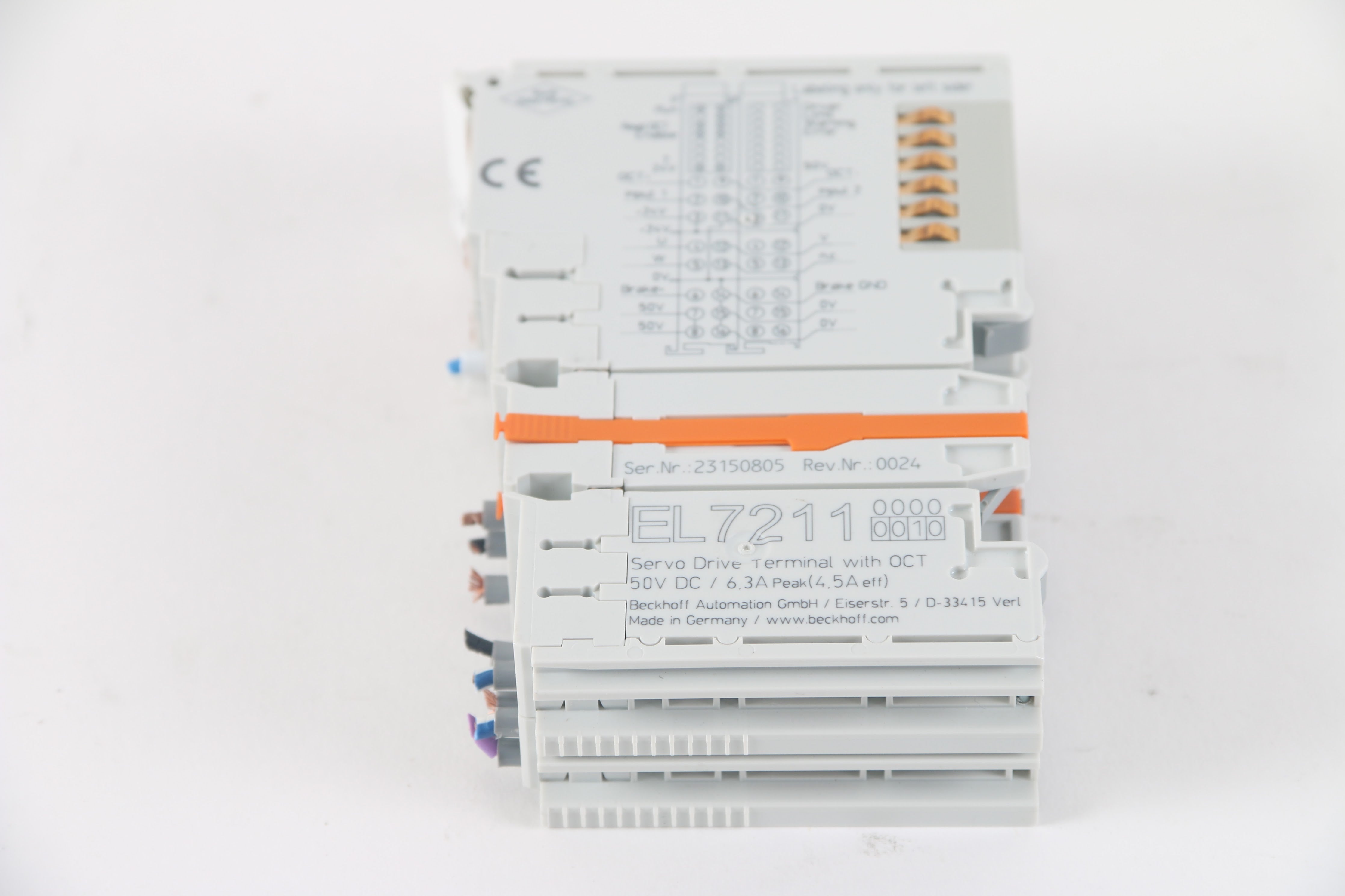 Beckhoff EL7211 Servo Drive Terminal With OCT 50V DC/6.3A – NTC Tech