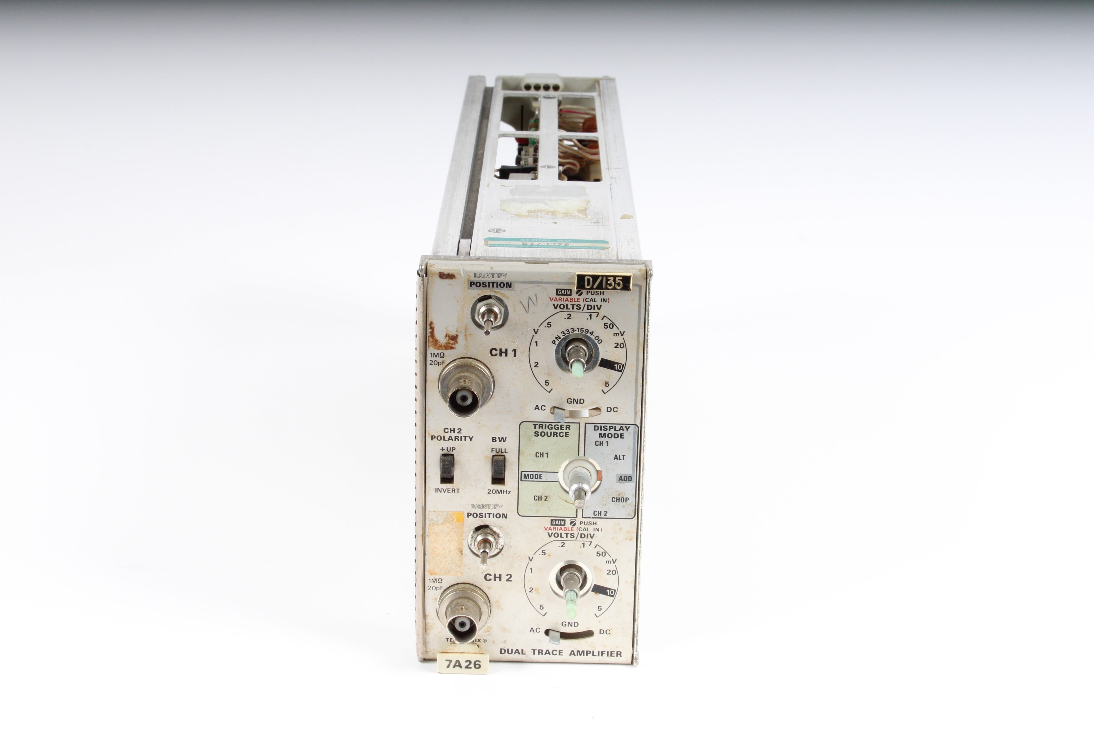 Tektronix 7a26 Dual Trace Amplifier As Is For Parts Ntc Tech