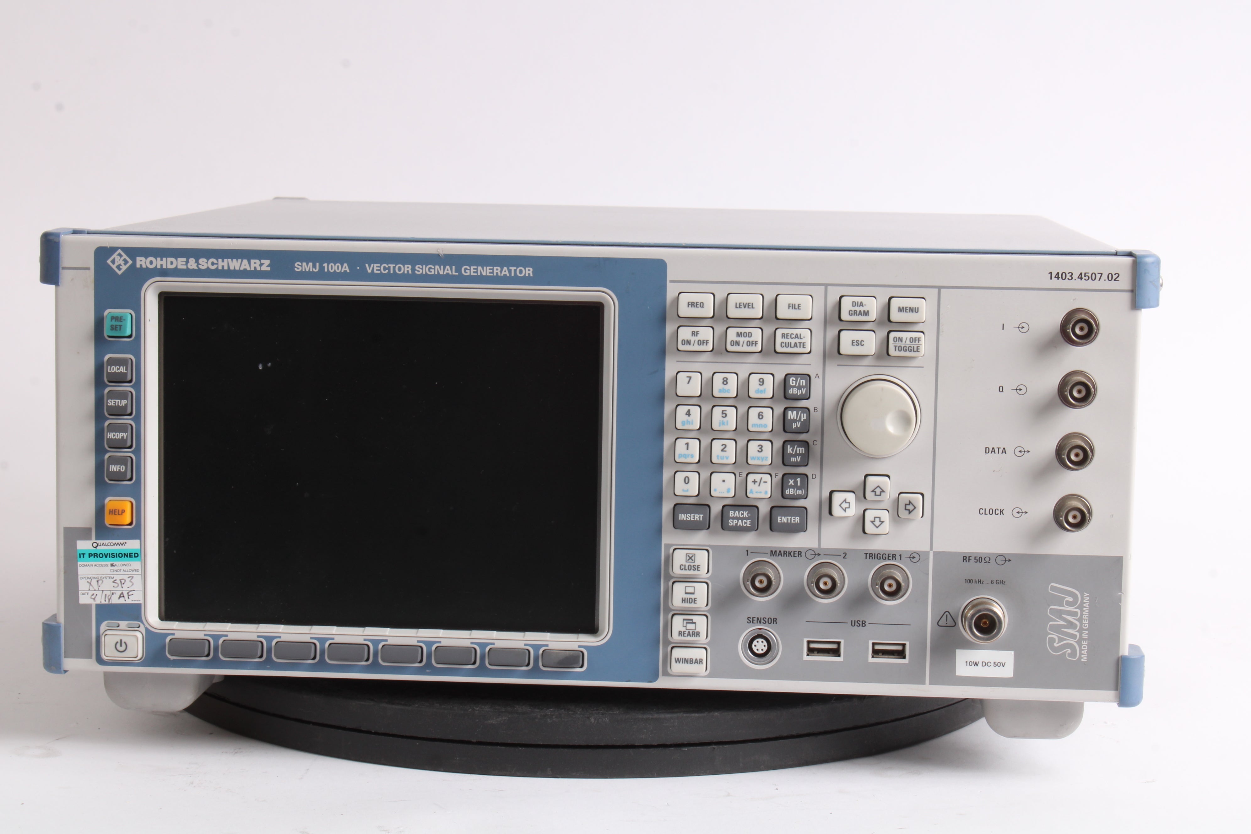Rohde & Schwarz SMJ100A Vector Signal RF Generator 1403.4507.02 B11 B1 – NTC Tech