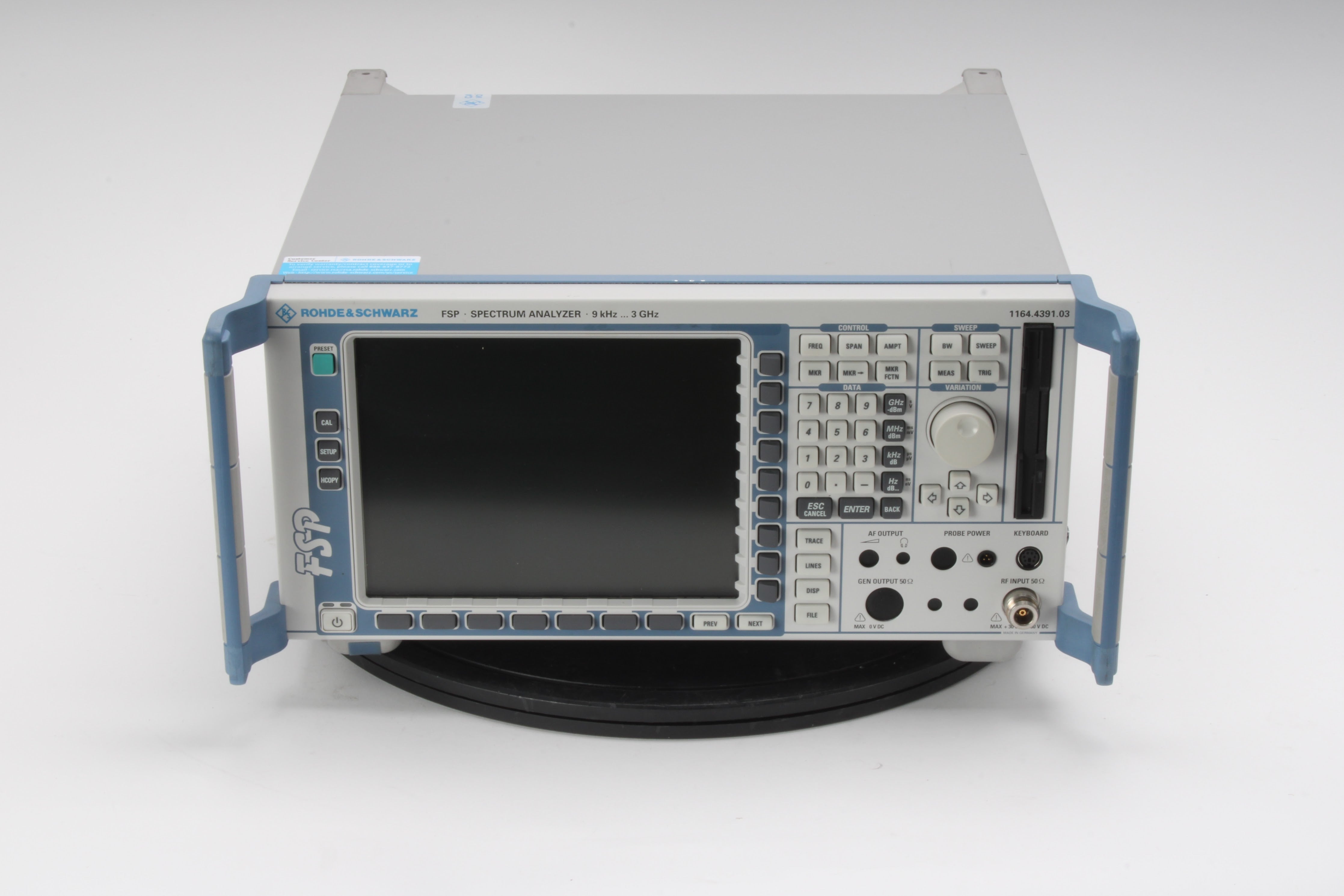Rohde & Schwarz FSP 9kHz-3GHz Spectrum Analyzer 1164.4391.03 FSP3 – NTC Tech