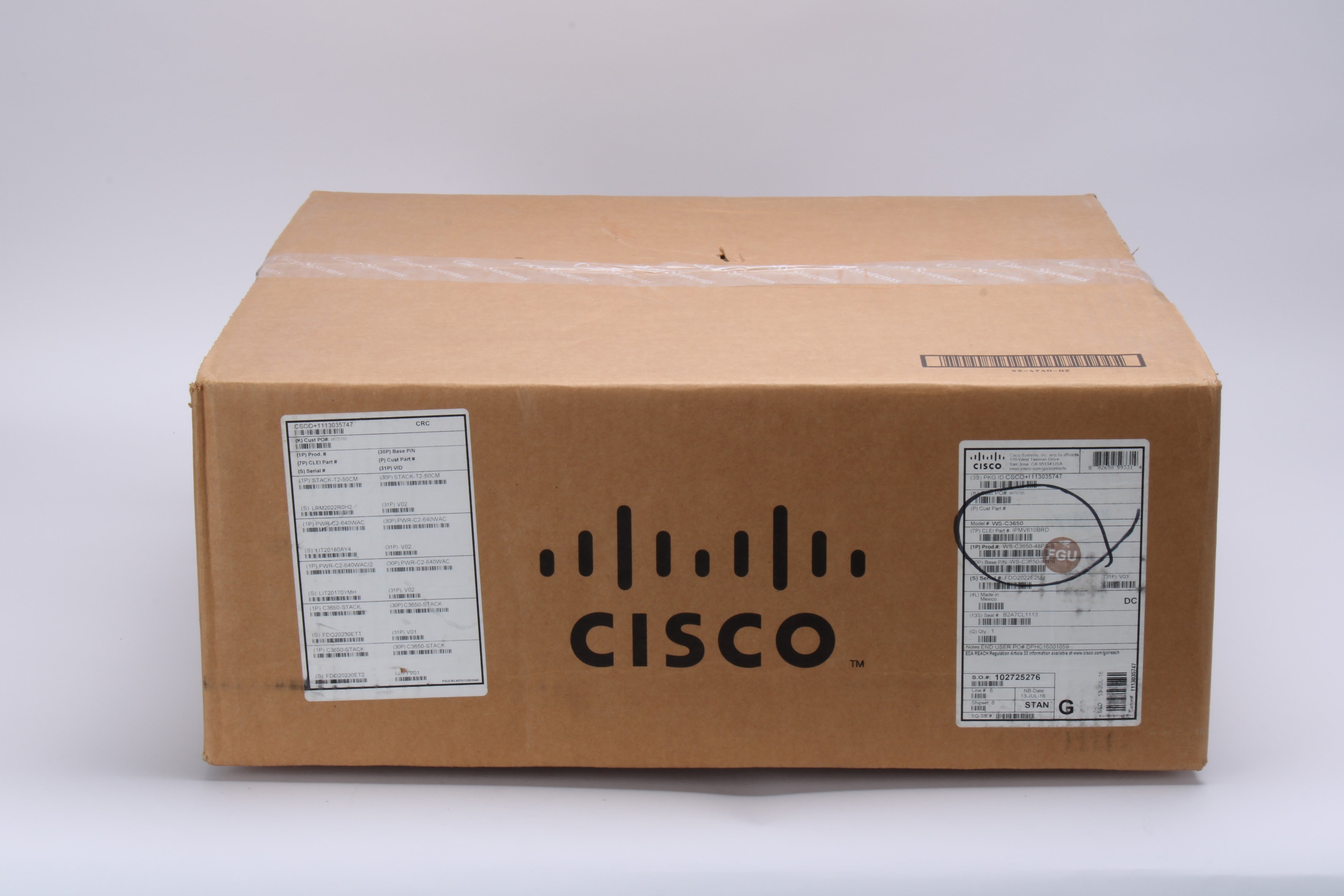 Cisco Catalyst 3650 48 Port Gigabit Ethernet Switch Ws C3650 48ps Ne Ntc Tech