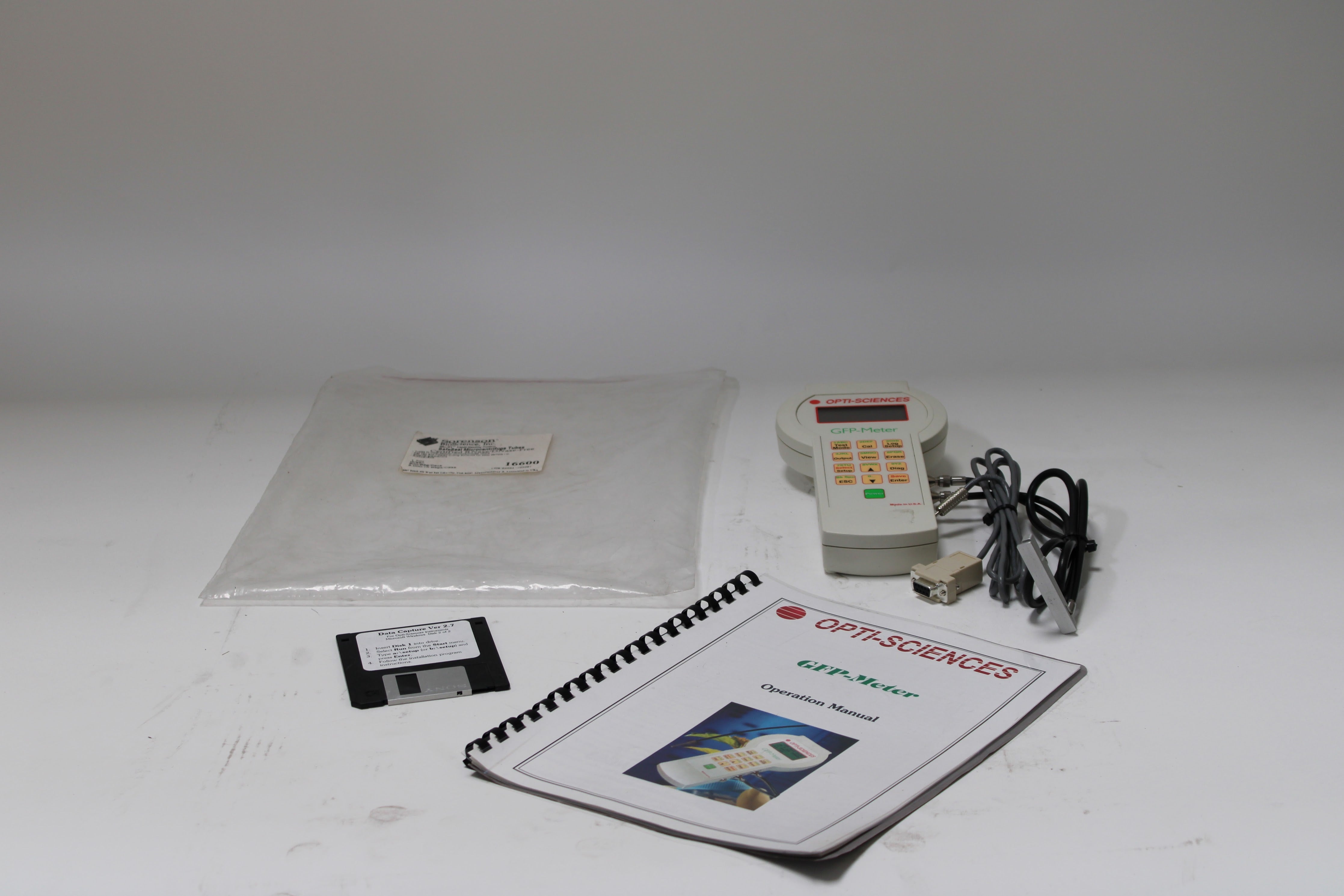 Opti Sciences GFP-Meter With Optical Cable, Operation Manual, and Data – NTC Tech