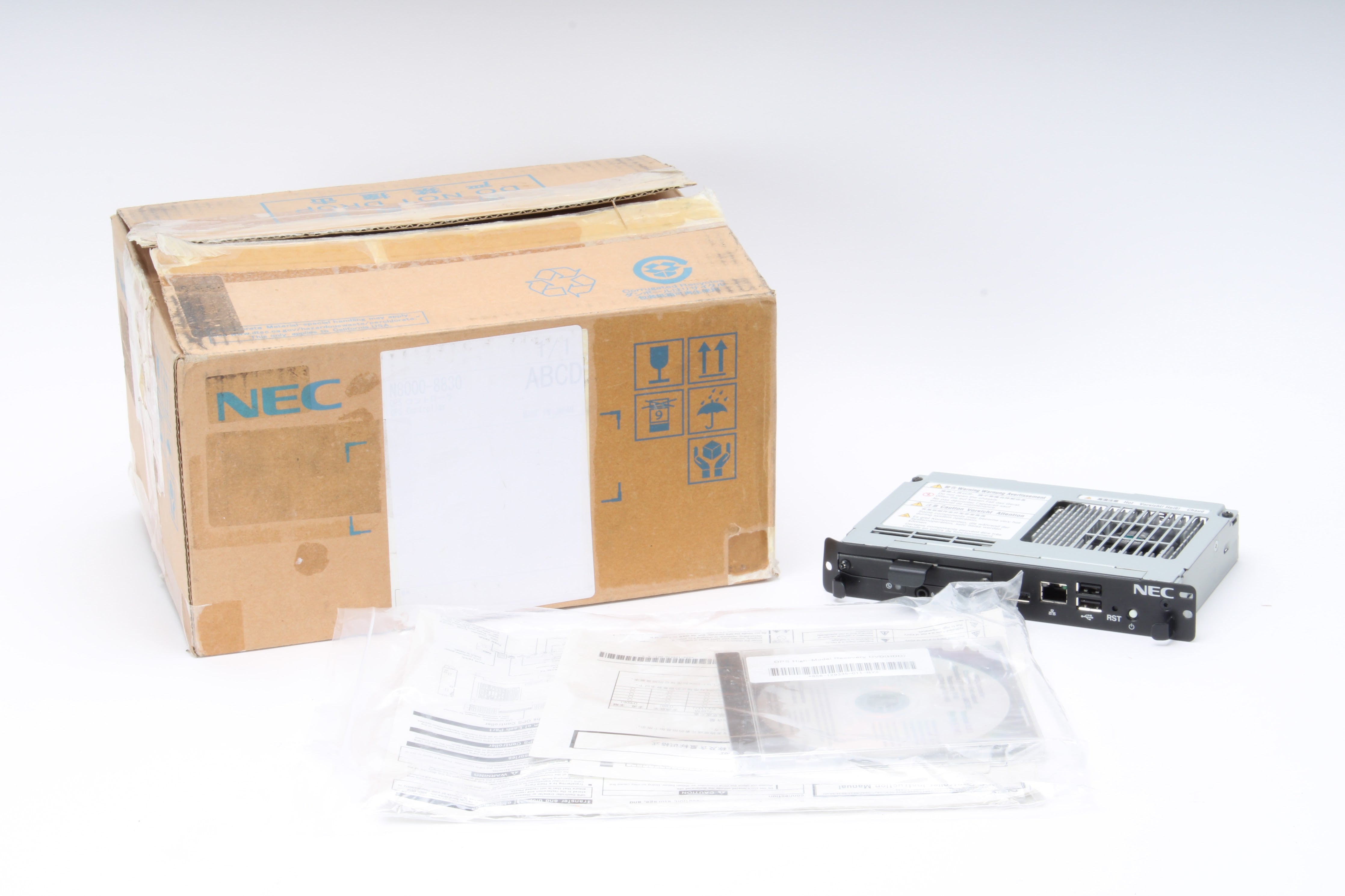 NEC N8000-8830 OPS Controller NCM-N8000-8830 W/ OPS DVD, Box, and Manu – NTC Tech