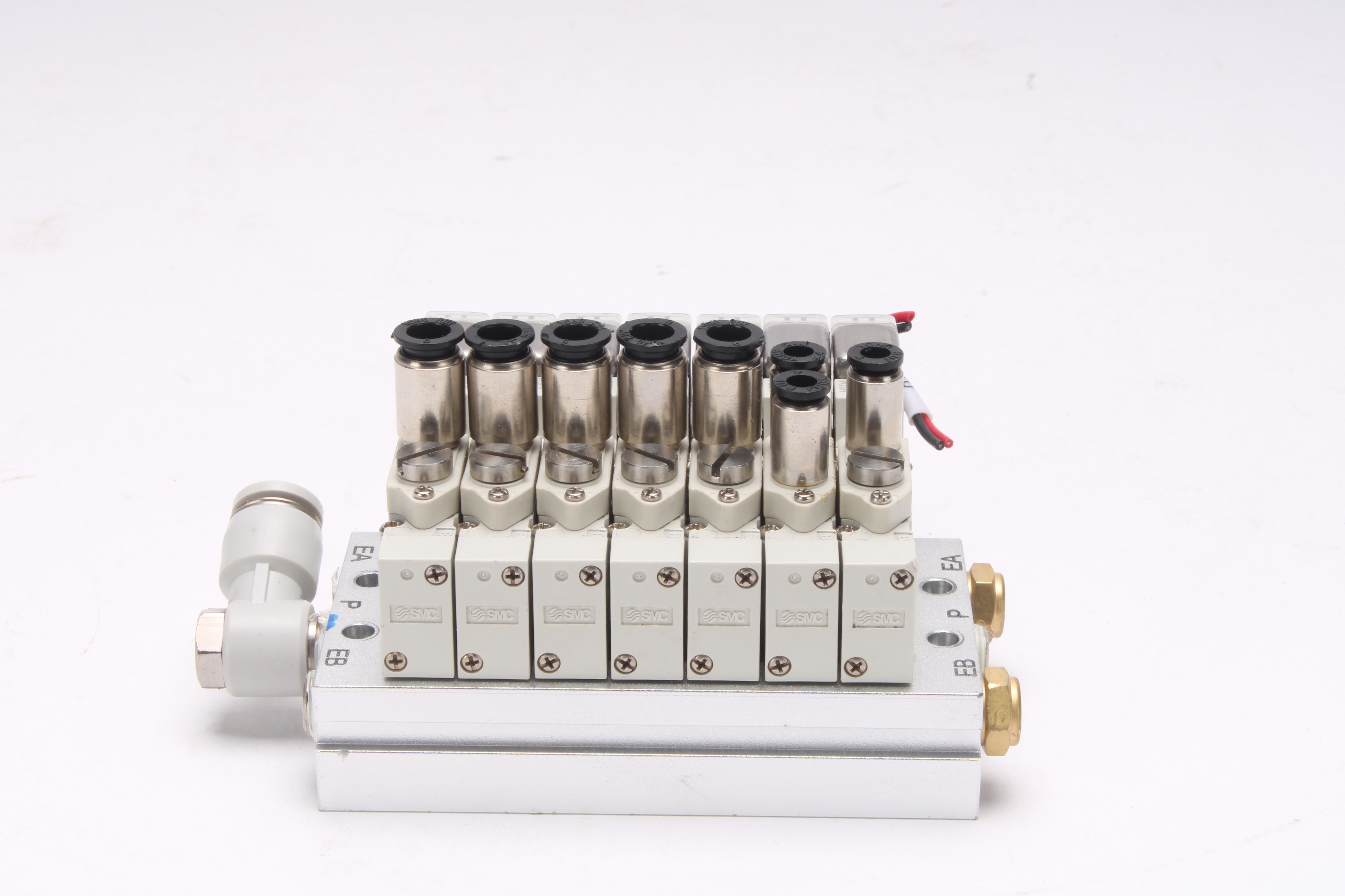 SMC 7x SY3120-5LZD-M5 Solenoid Air Valve With Manifold – NTC Tech