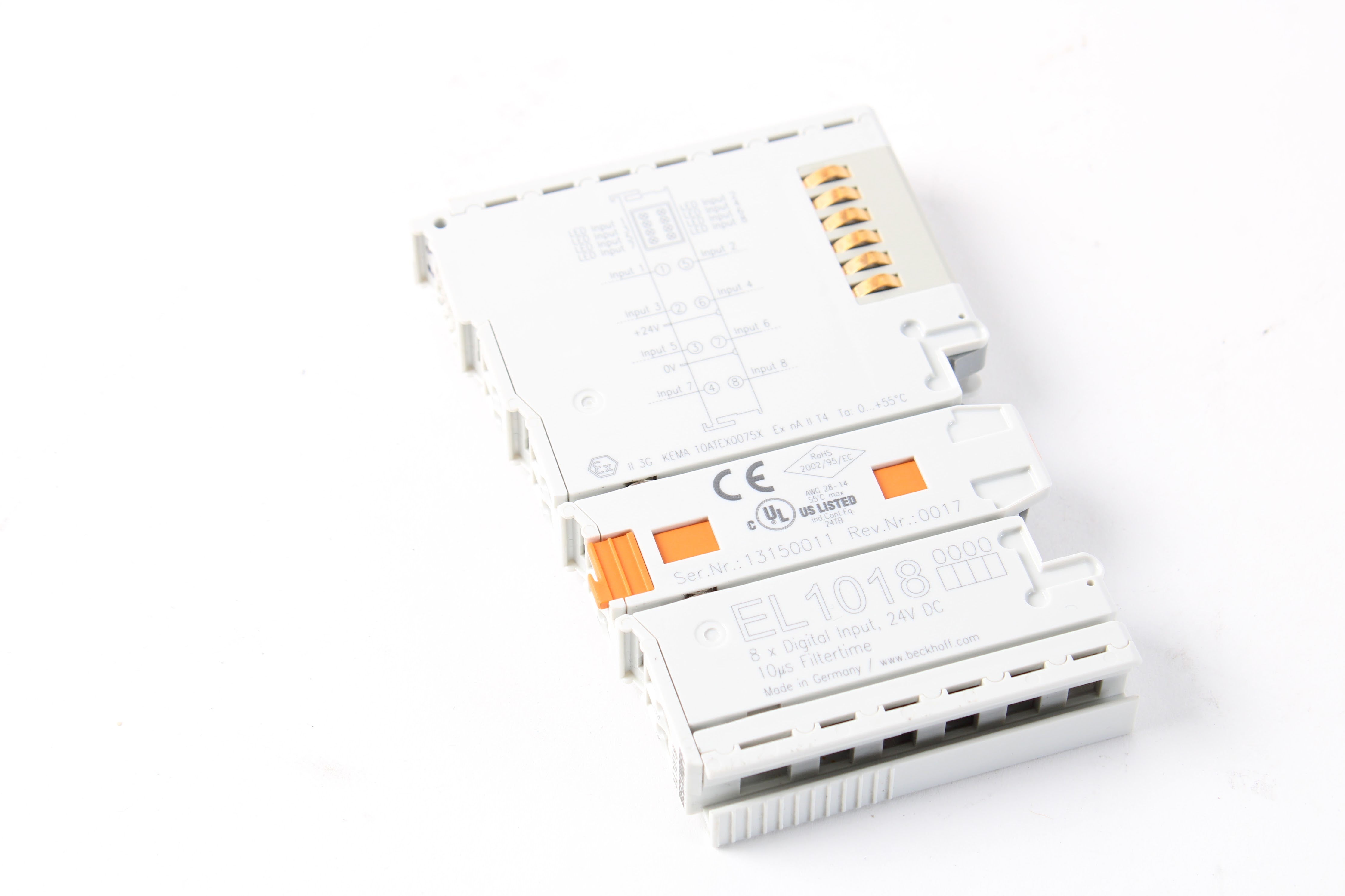 Beckhoff EL1018 8 x Digital Input 24V DC / EtherCAT Terminal, 8-channe – NTC Tech