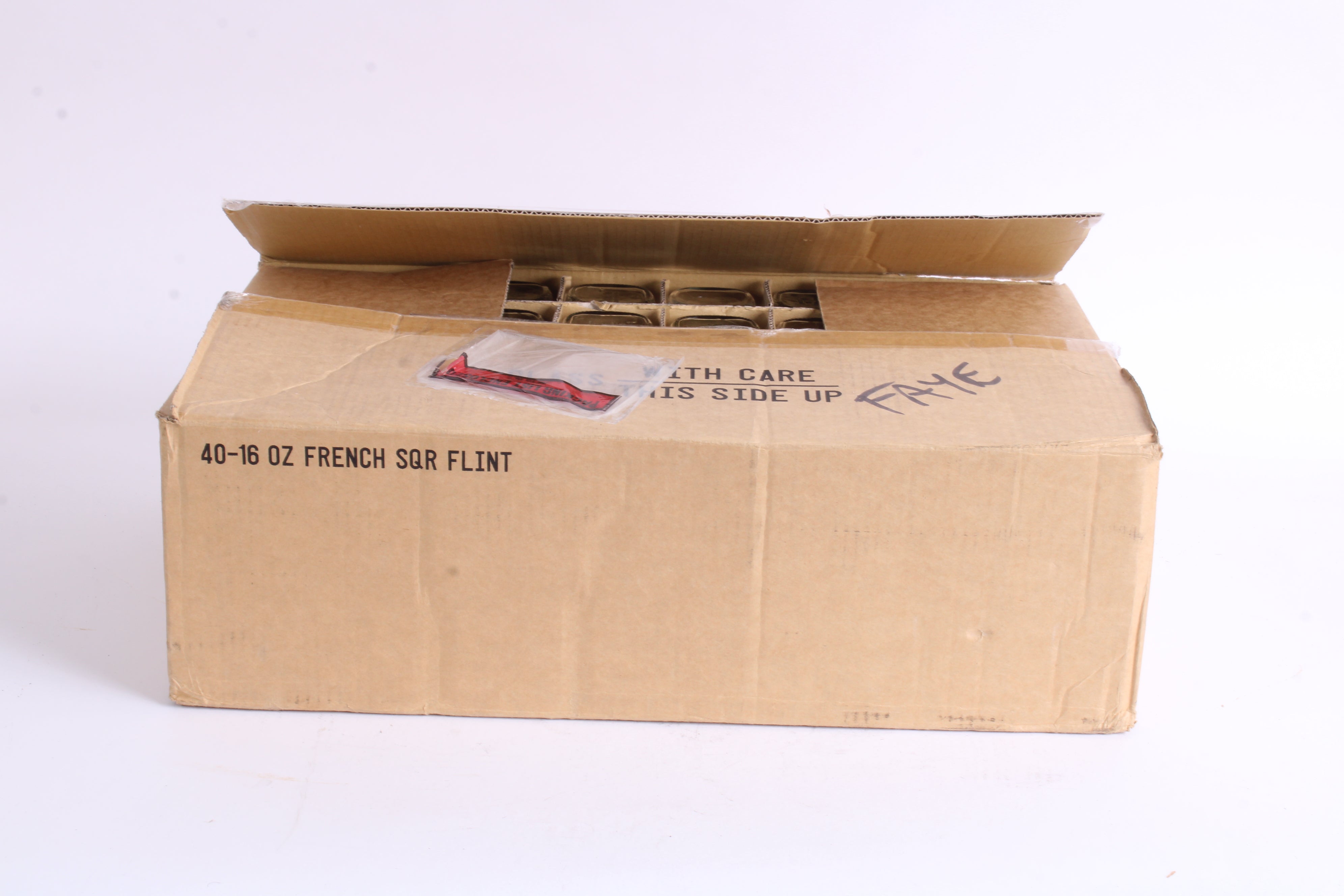 QORPAK GLC-01363 16oz(480ml) Clear French Square Bottle QTY: 45 - No C – NTC Tech