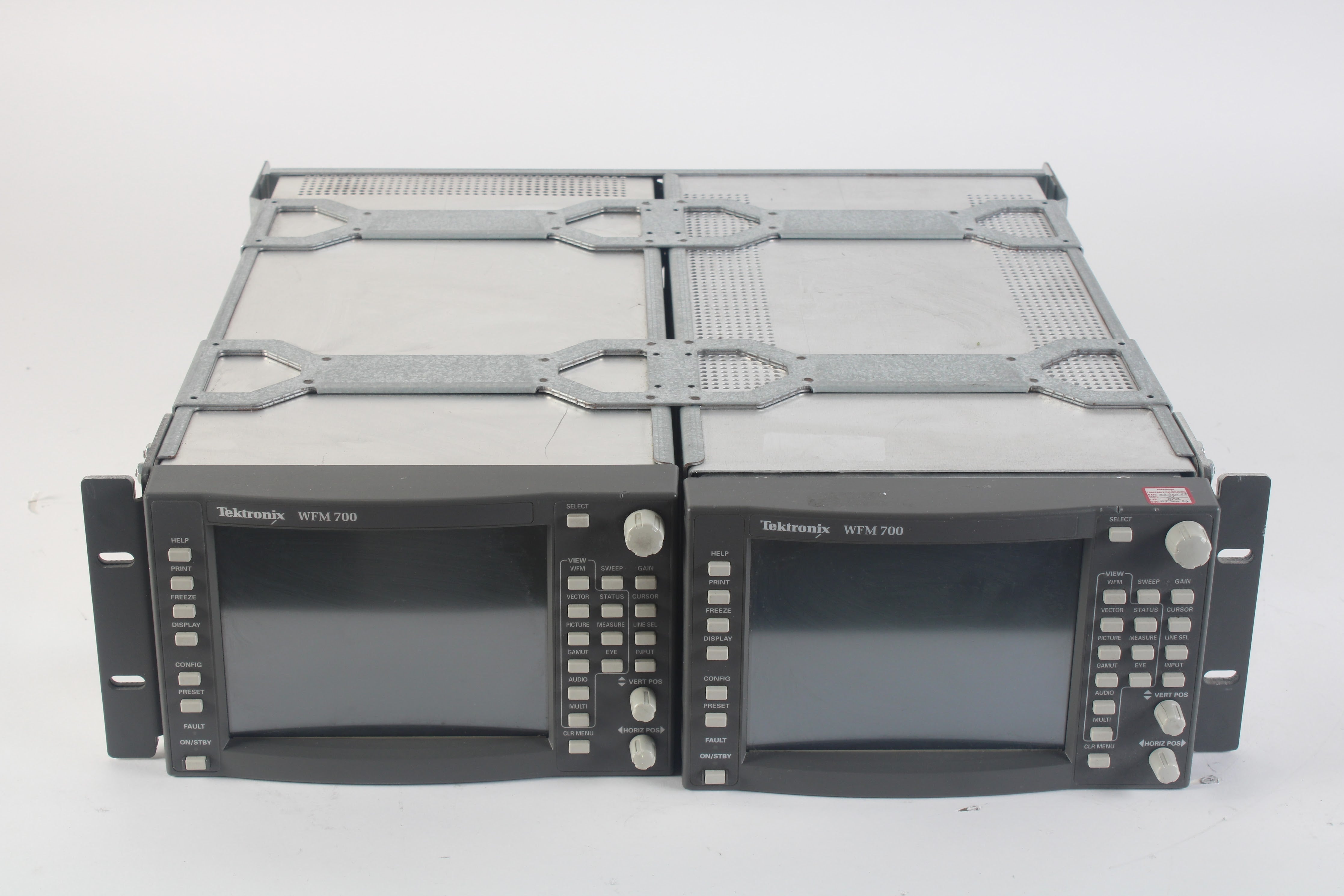 Tektronix Wfm 700 Waveform Monitor Lot Of 2 Options 2x Wfm7a 1x Wfm7 Ntc Tech