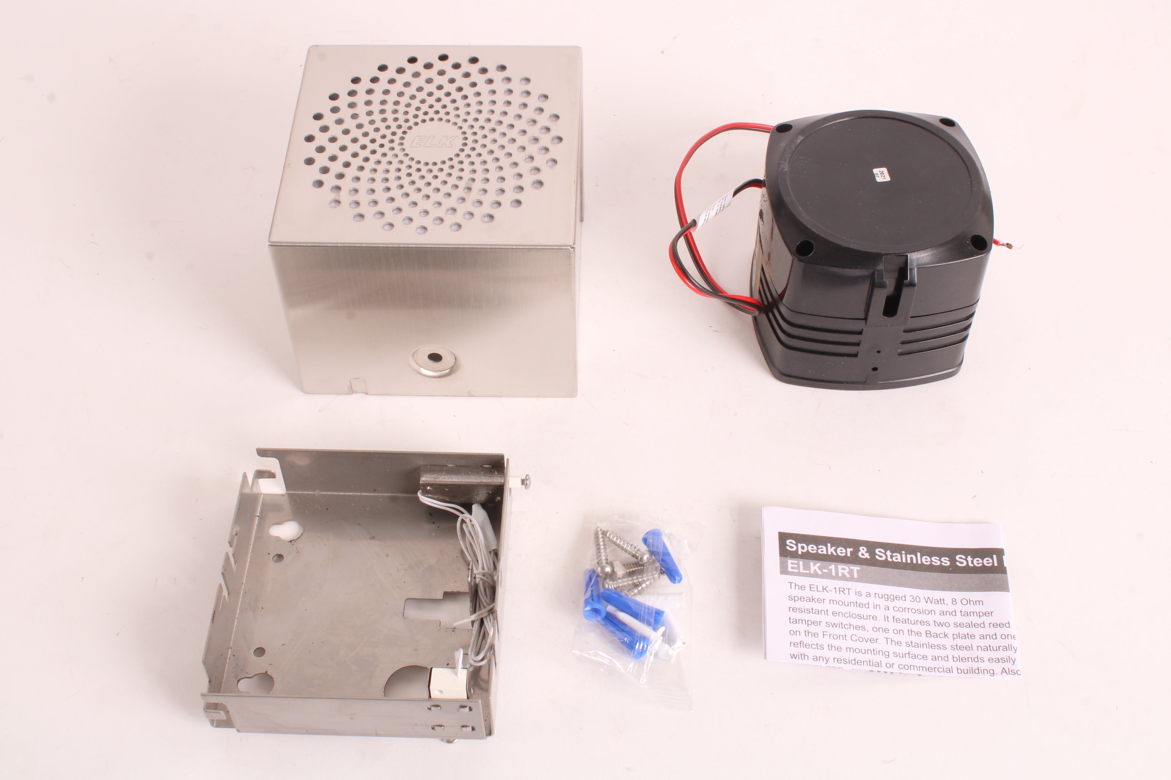 Elk ELK-1RT Speaker and Stainless Steel Enclosure With Accessories – NTC Tech