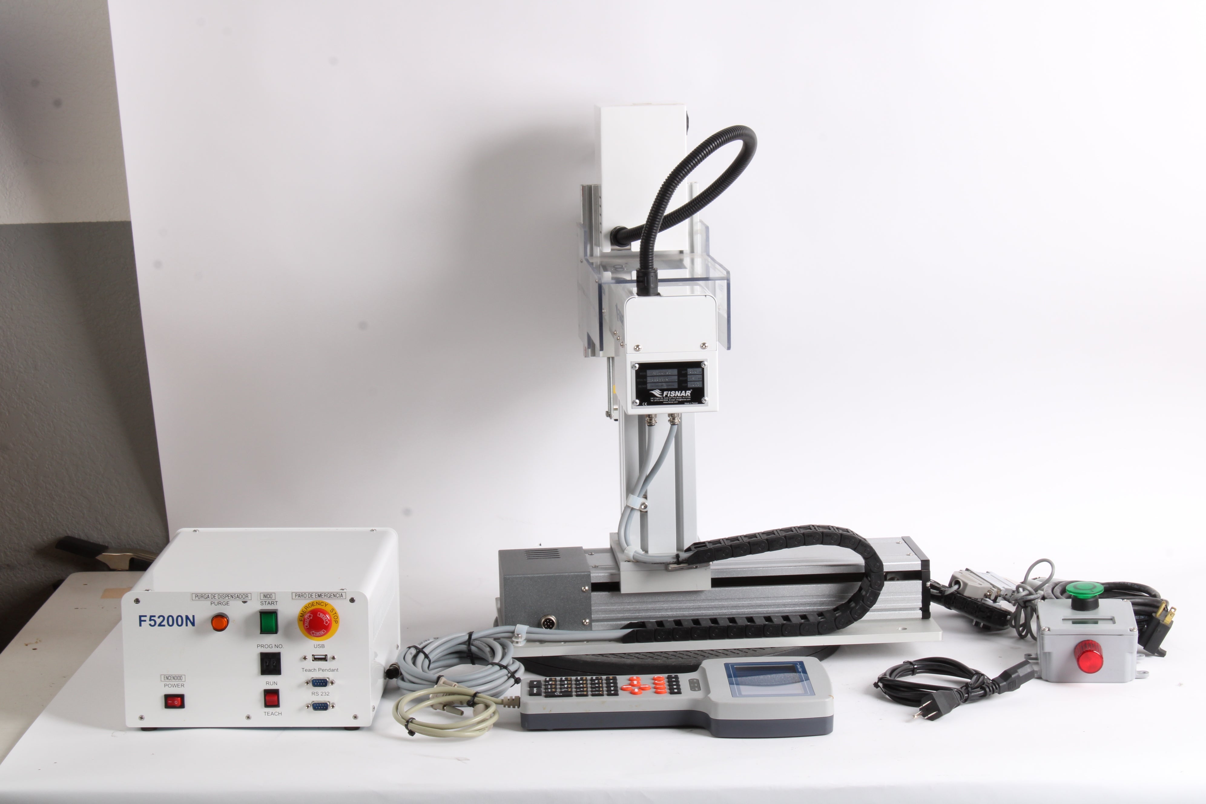 Fisnar F5200N.1 Compact Gantry Benchtop Dispensing Robot With Teach Pe – NTC Tech
