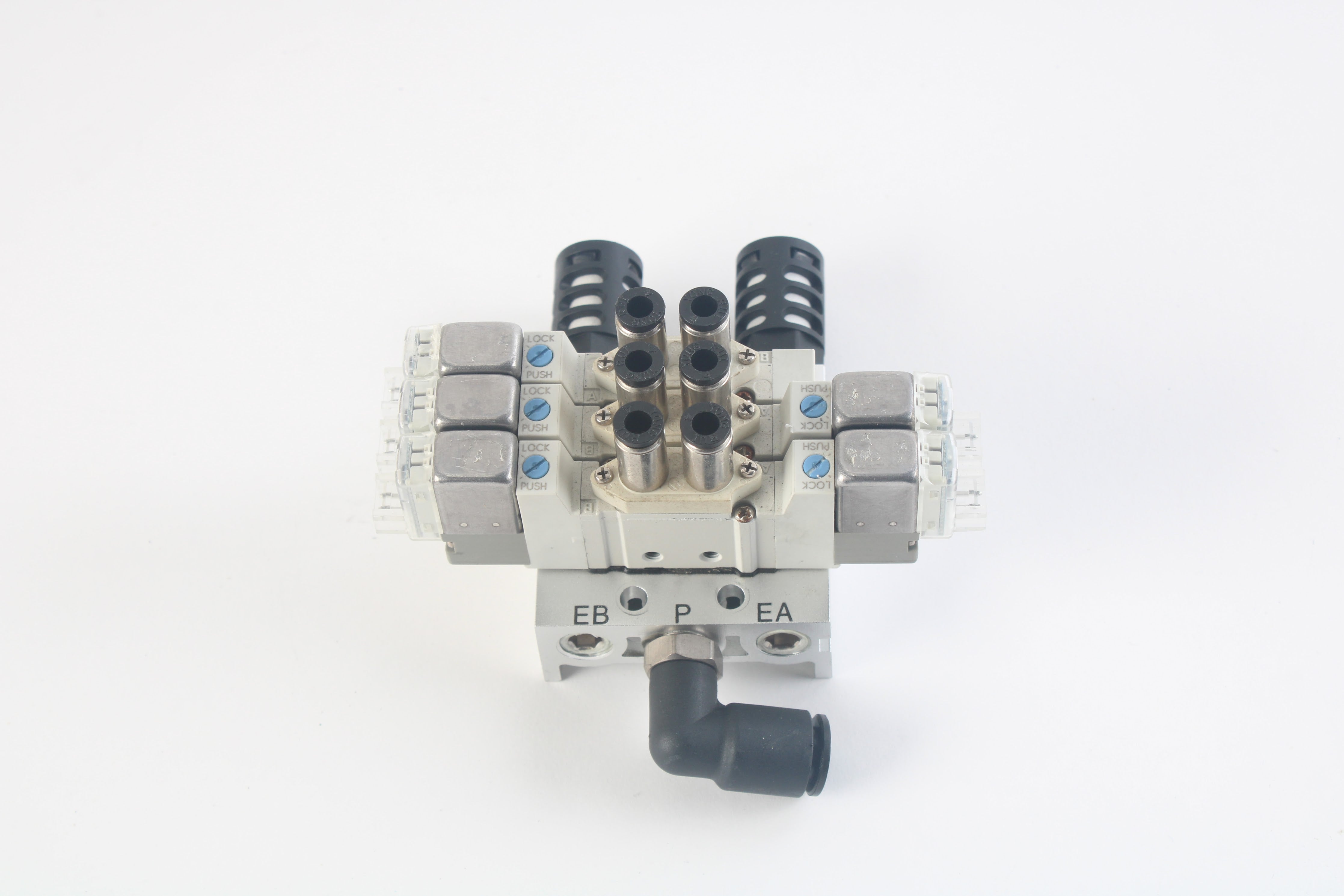 SMC SY3120-5LZD-M5 3x Solenoid Air Valve W/ Manifold – NTC Tech