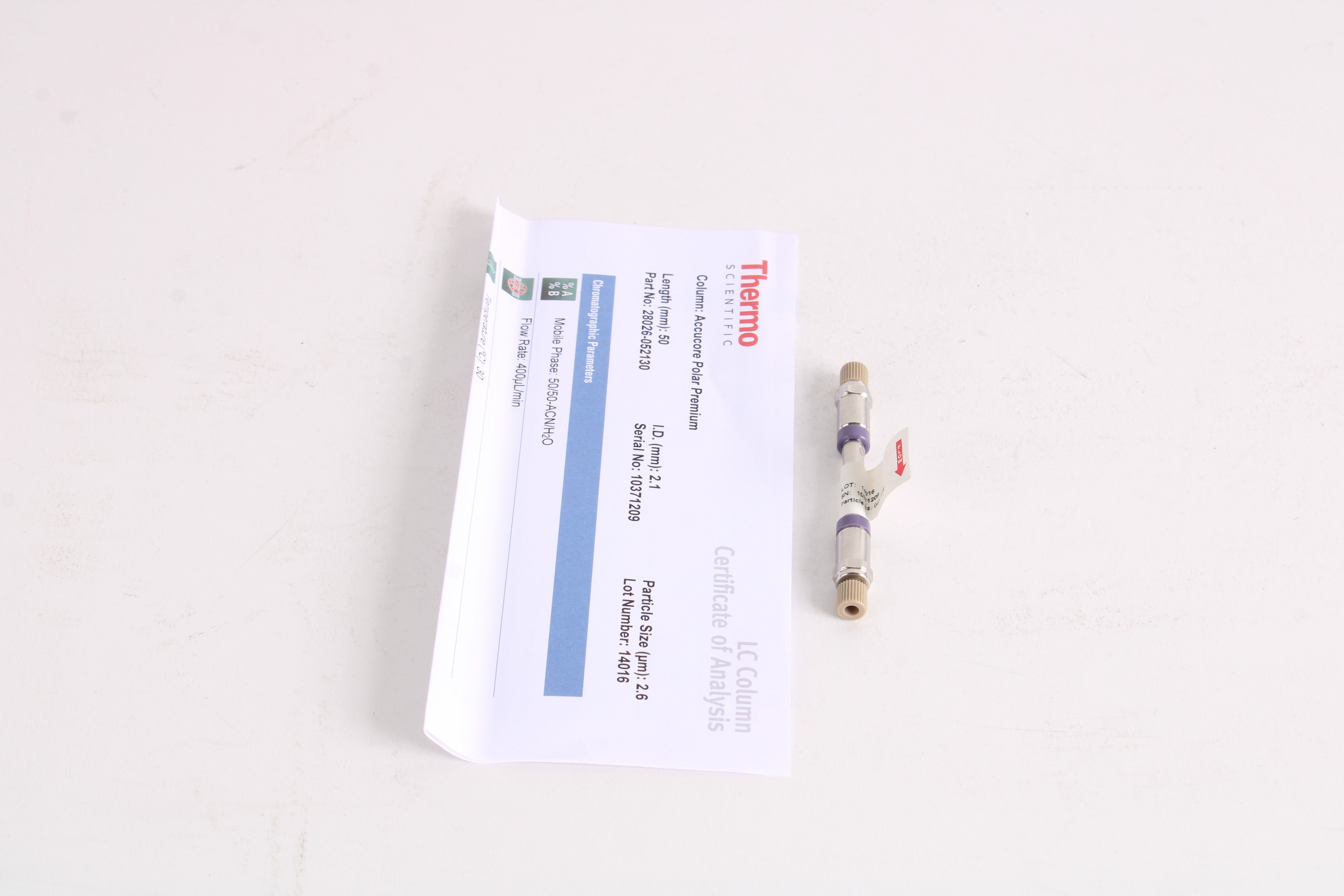 Thermo Scientific 28026-052130 2.6um 50x2.1mm Accucore Polar Premium H – NTC Tech