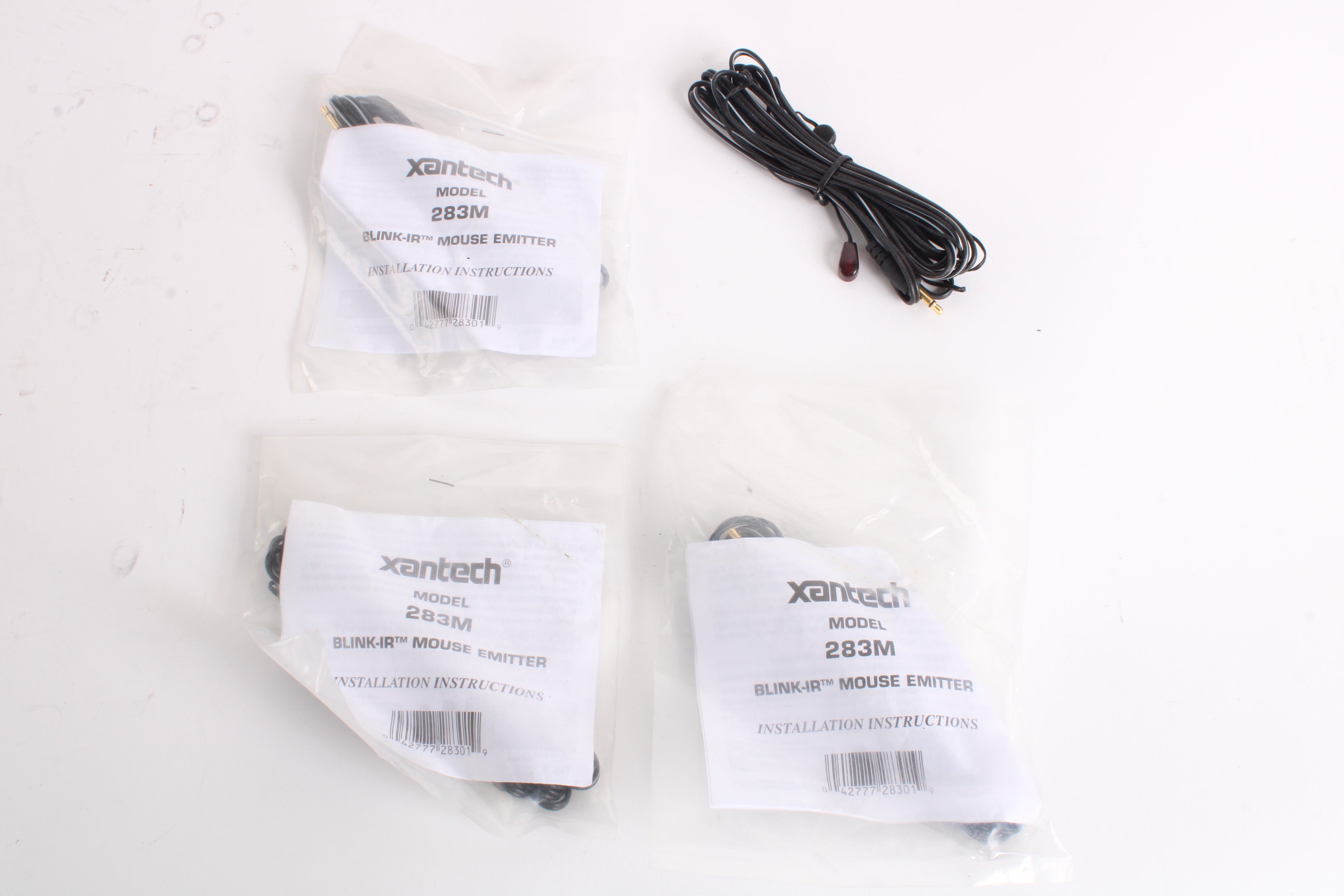 Xantech 283M Blink-IR Mouse Emitter Lot of 4 NEW - 042777283019 – NTC Tech