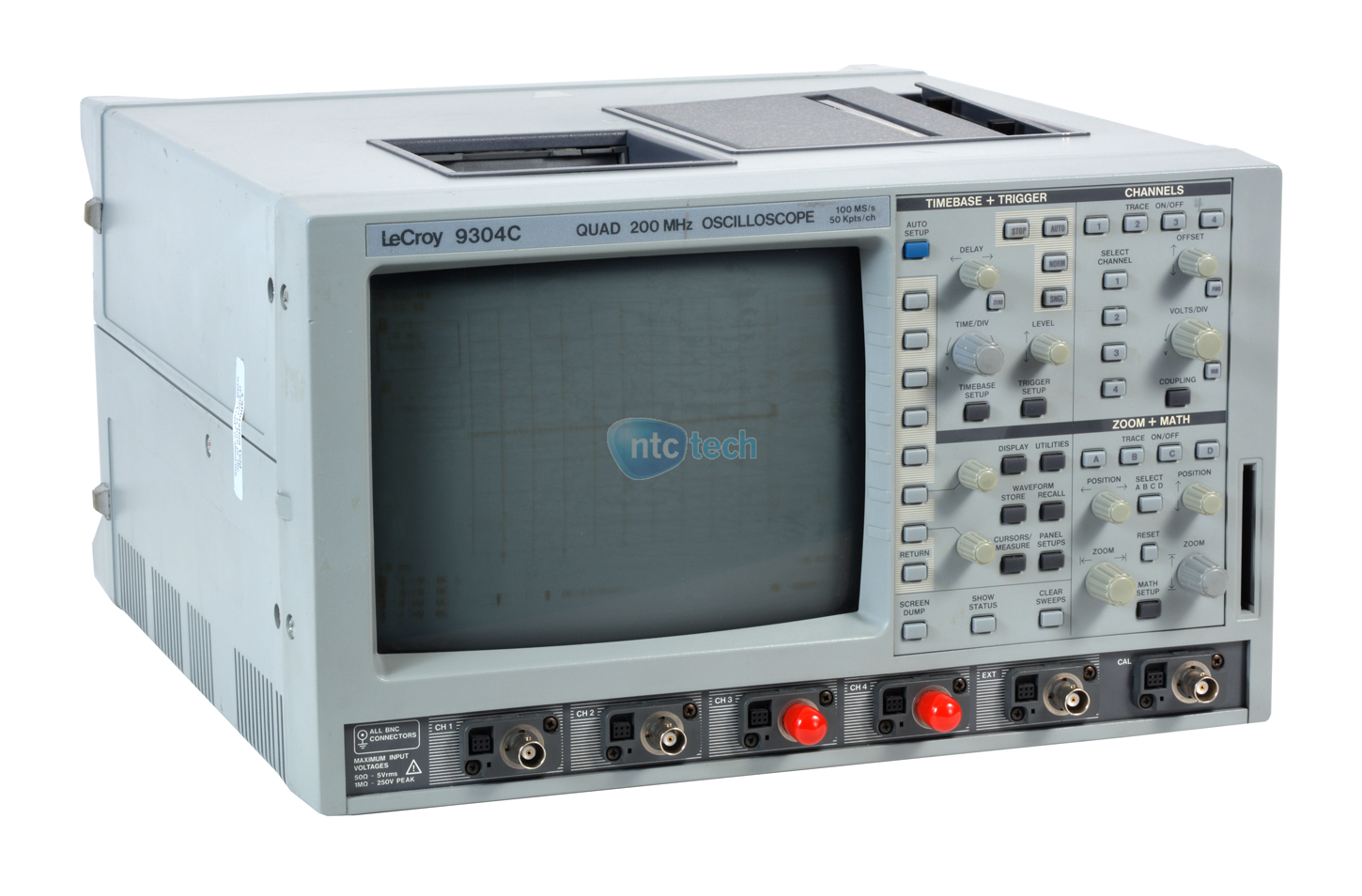 LeCroy 9304C Quad Channel 200 MHz Oscilloscope 100MS / S 50 Kpts / Ch – NTC Tech