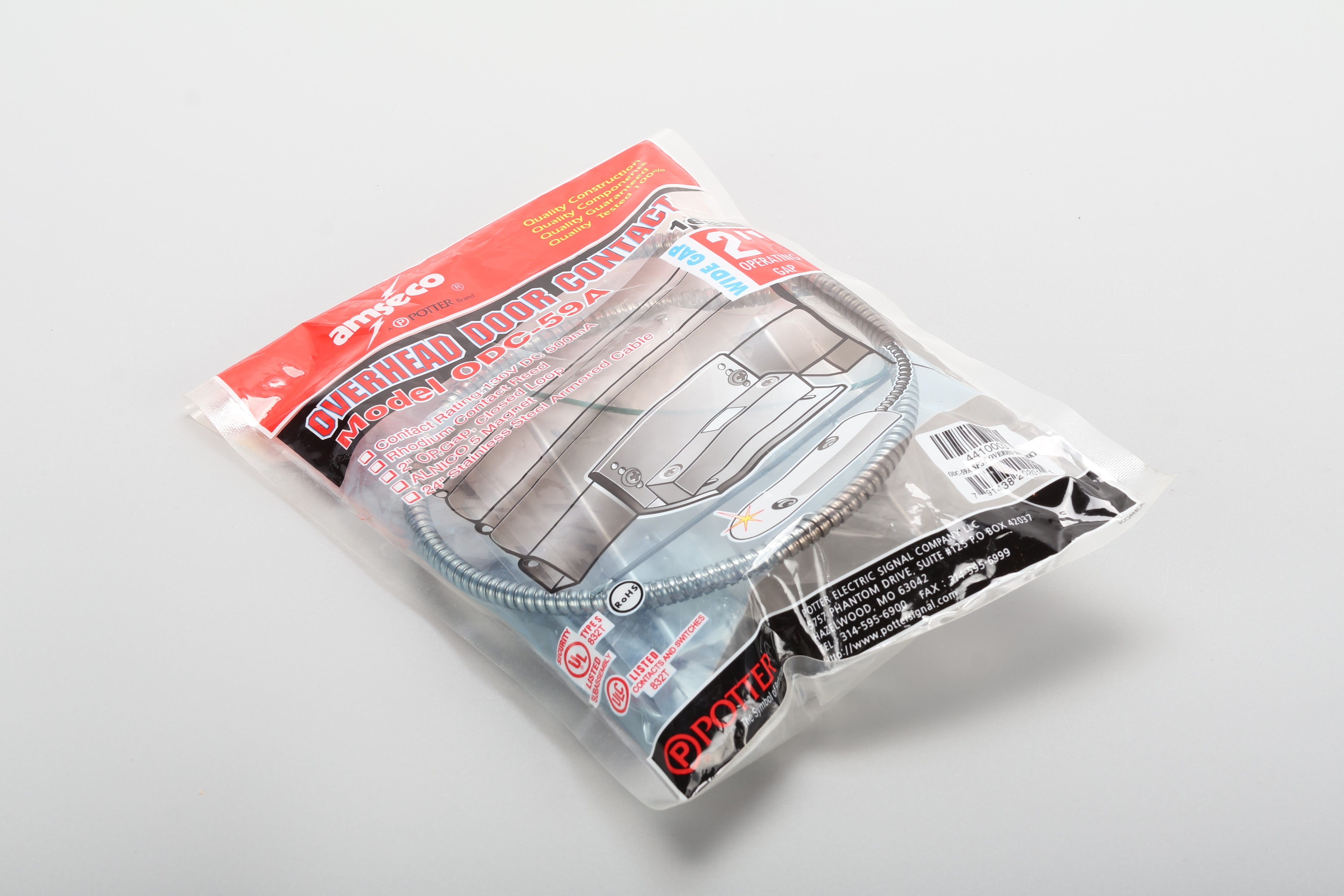 Potter ODC-59A Overhead Door Contact 791438202011 - New Open Box – NTC Tech