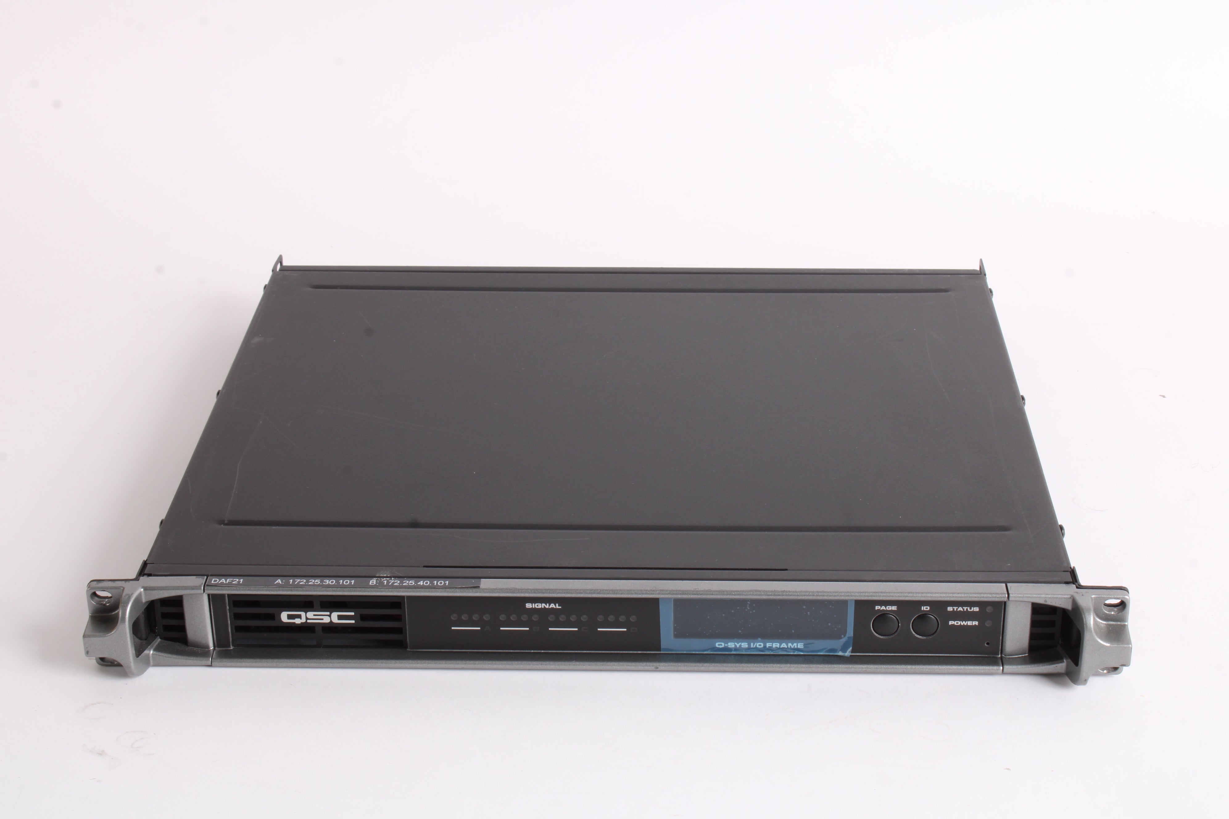 QSC Q-SYS I/O Frame With 2x COL4 Output Modules – NTC Tech