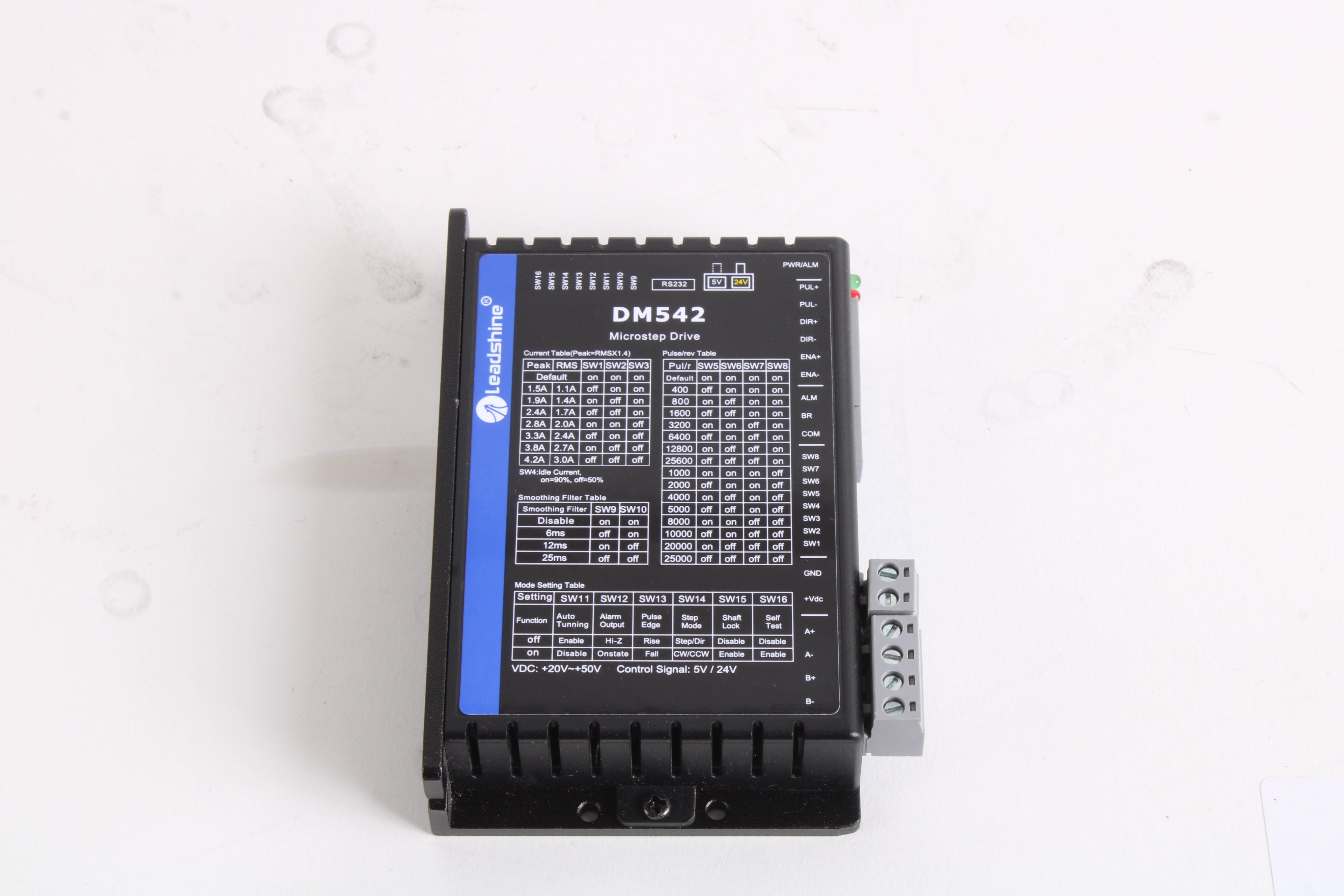 Leadshine DM542 Digital Stepper Driver 0.5-4.2A 20-50VDC With Connecto ...