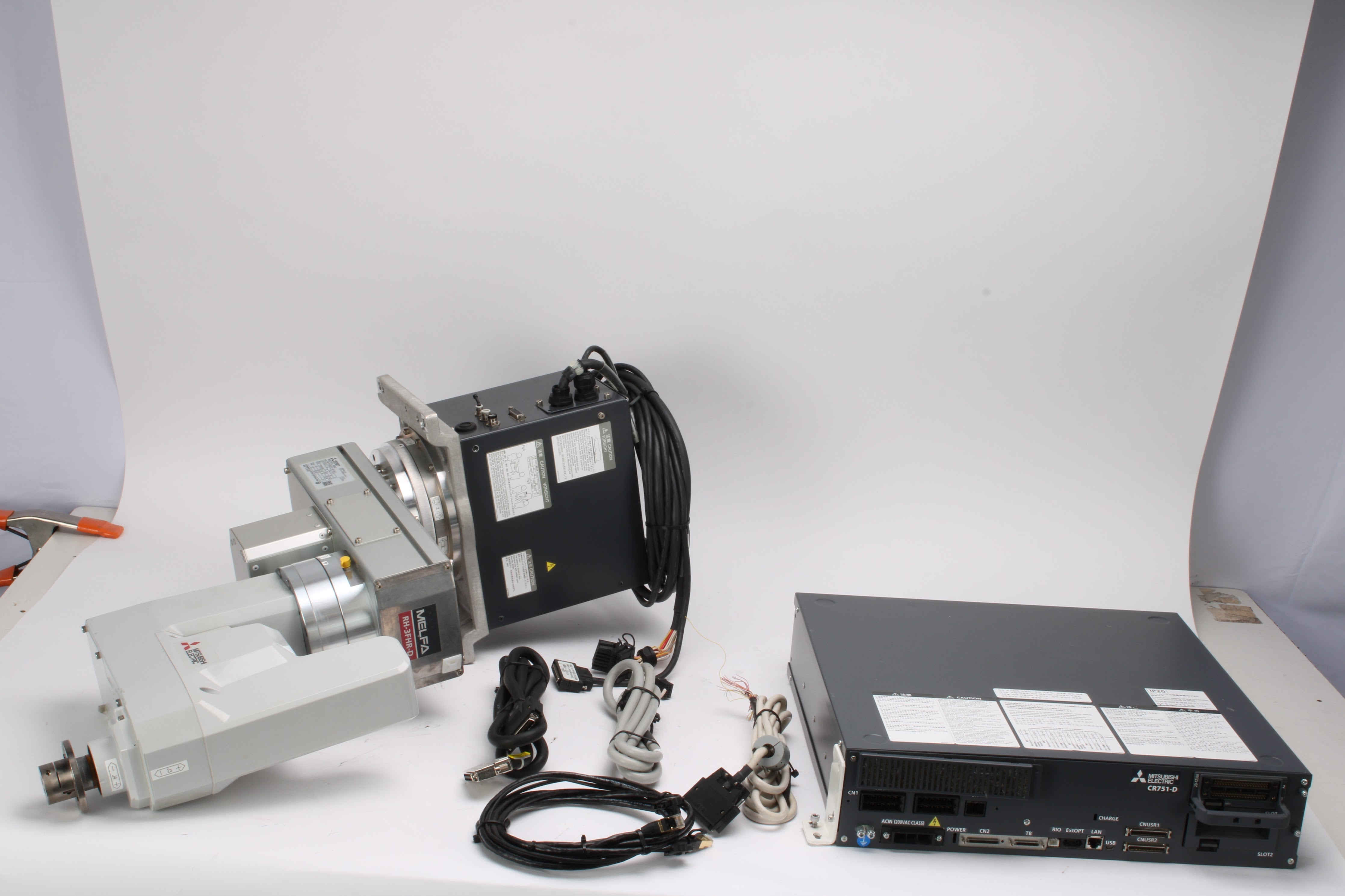 Mitsubishi RH-3FHR3513-1D-SA11 Robot Arm W/ CR751-03HRD-0-SA11 Control ...