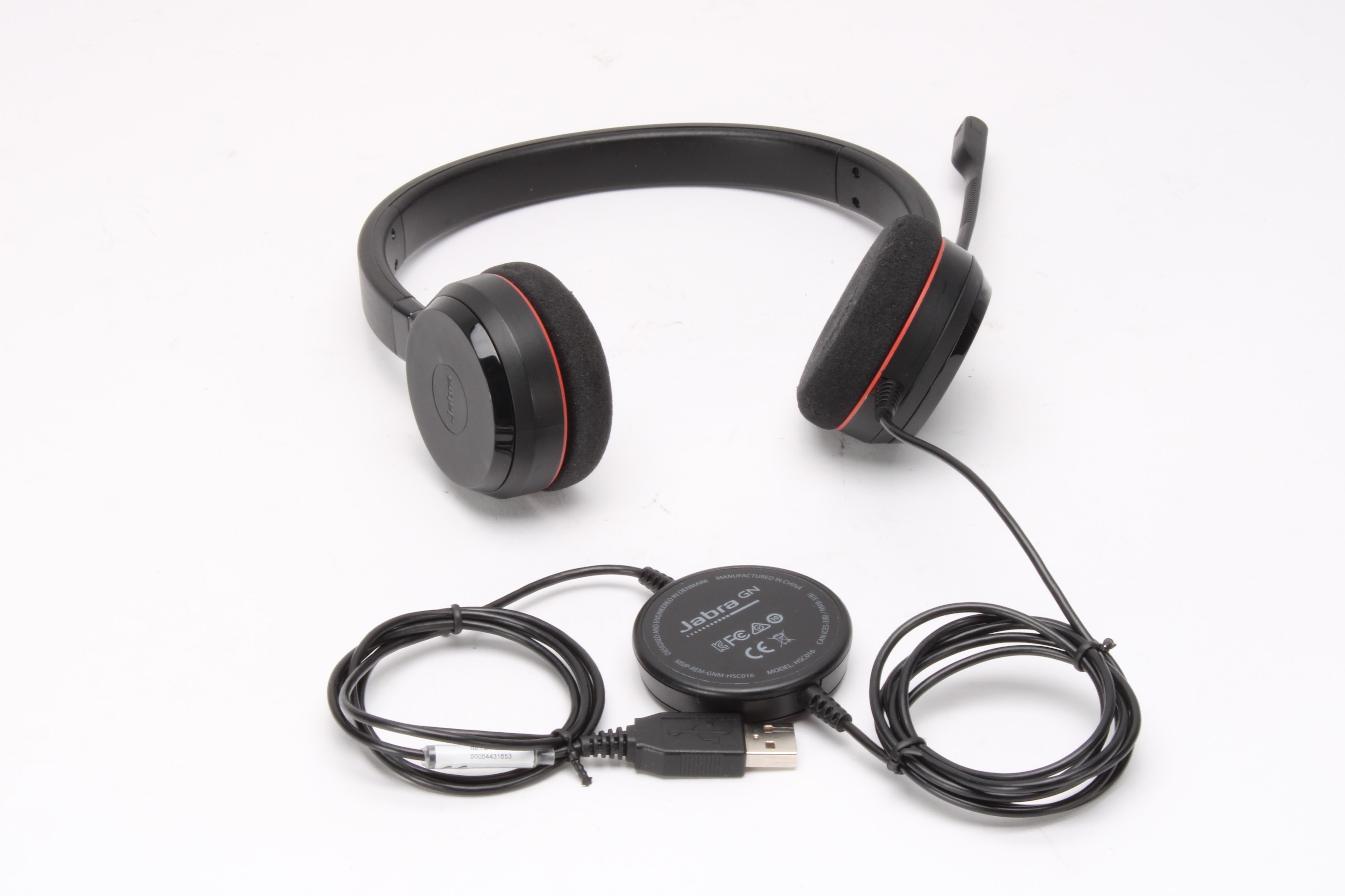 Jabra HSC016 Evolve 20 UC Wired Stereo Headset - Black - Fair Conditio ...