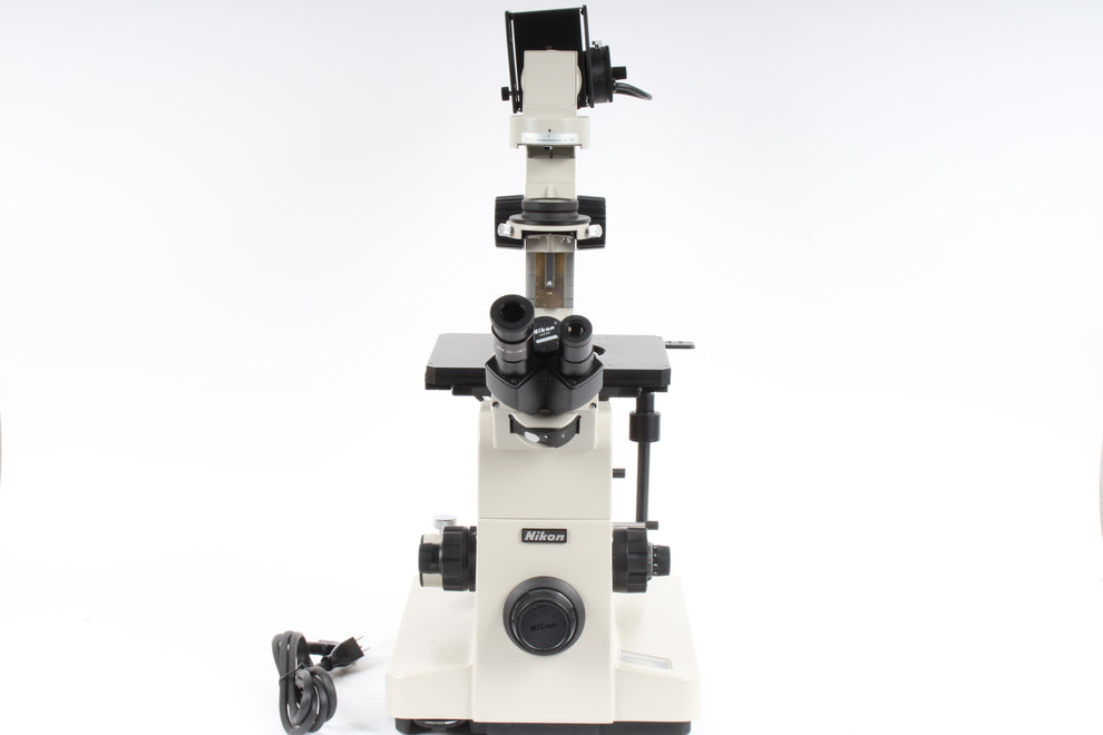Nikon Diaphot Inverted Phase Contrast Microscope W/ Objectives & Eyepi ...