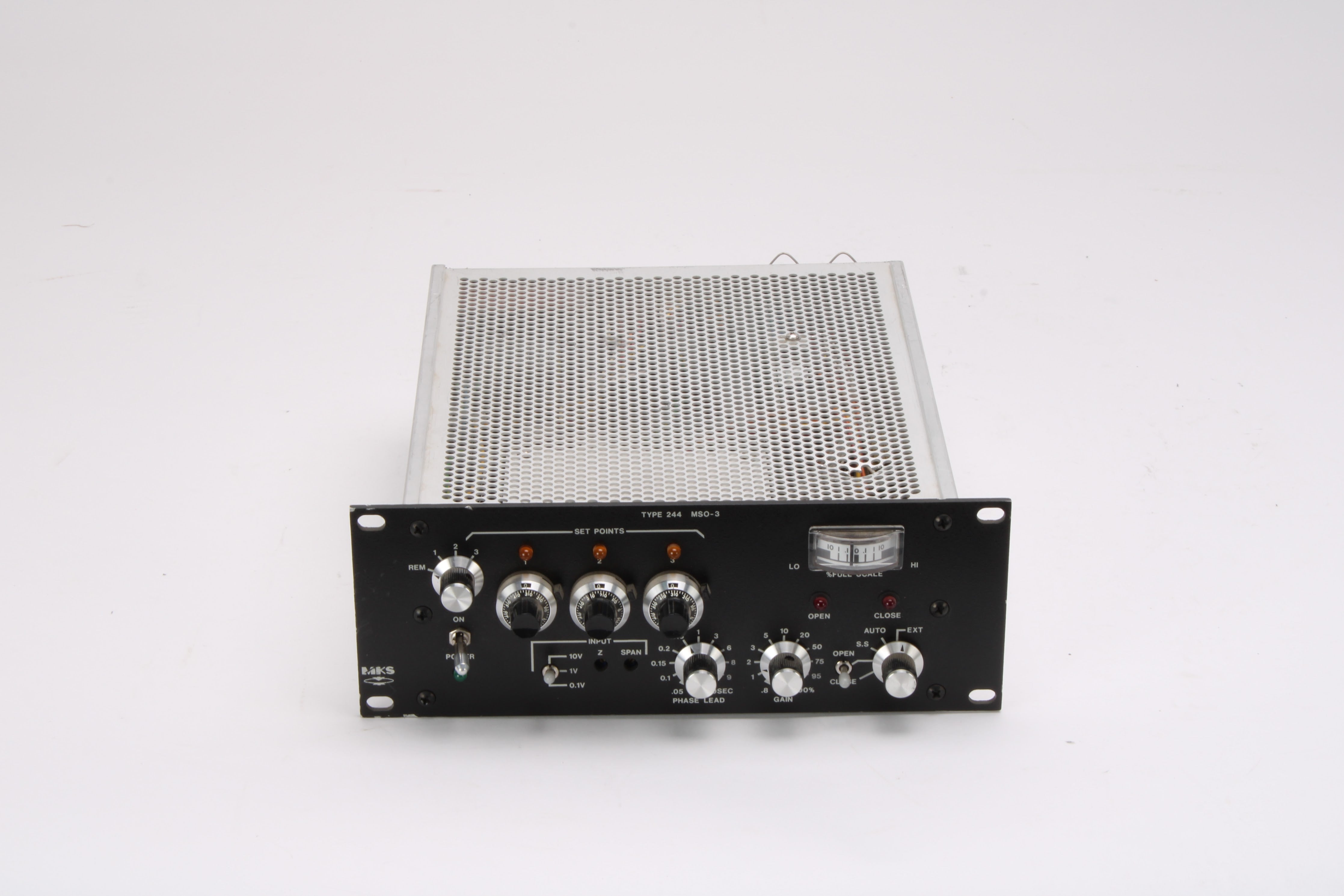 MKS 244C-11657 Type 244 MSO-3 Pressure / Flow Controller - Fair Condit ...