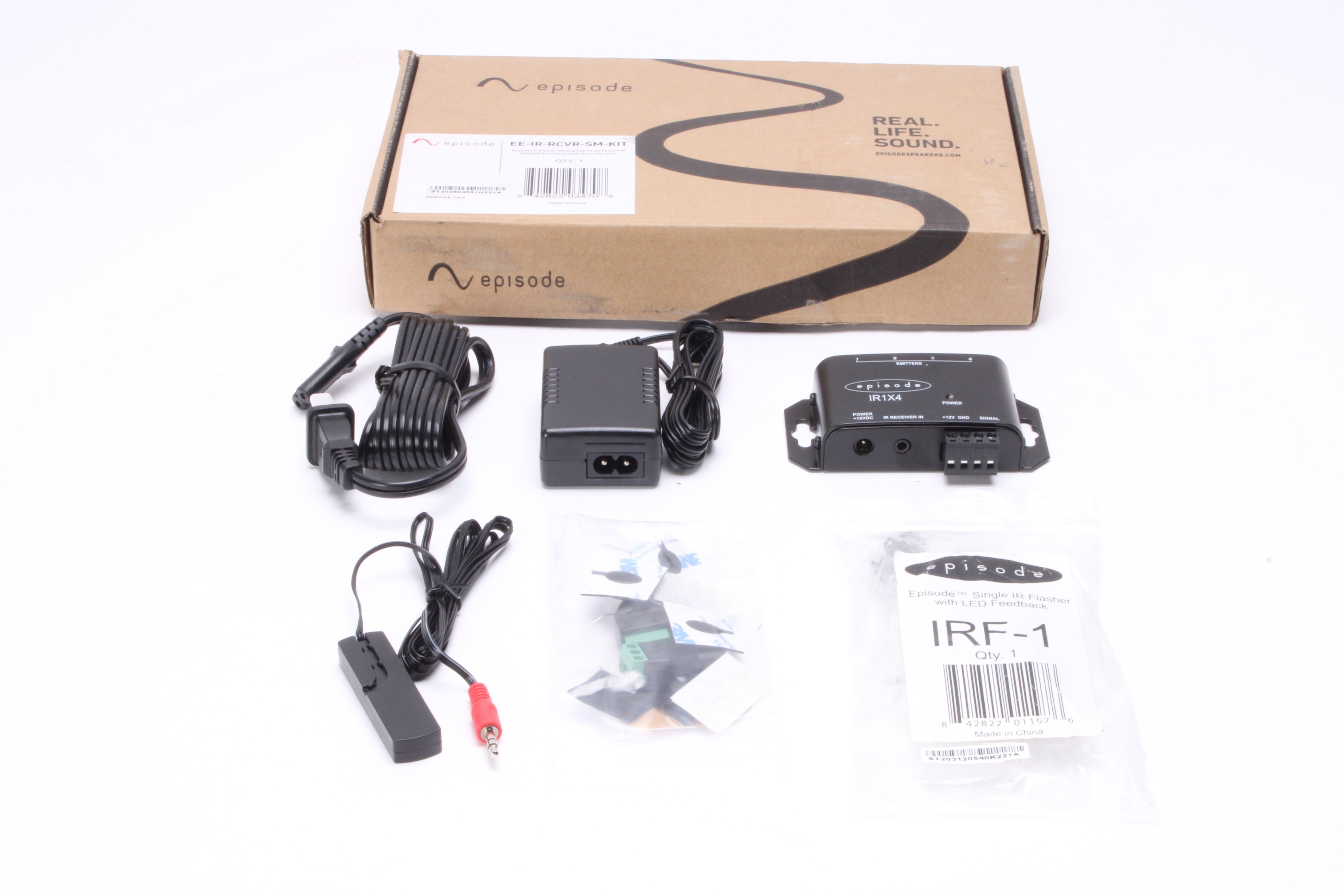 Episode EE-IR-RCVR-SM-KIT 6-Emitter Plasma/LED-Proof Passive IP Repeat ...