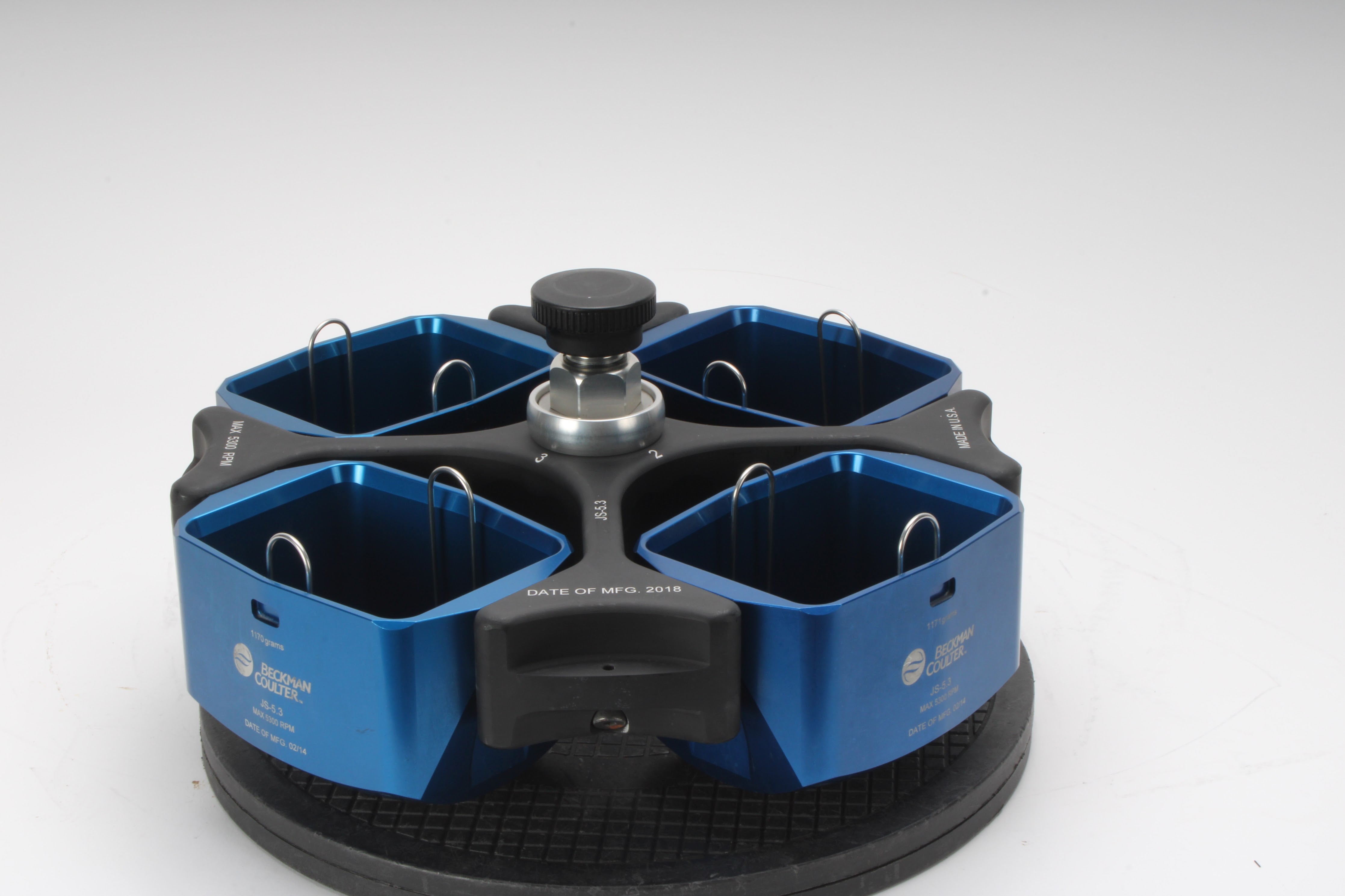 Beckman Coulter JS-5.3 Swinging Bucket Rotor With 4x Swing Buckets and ...