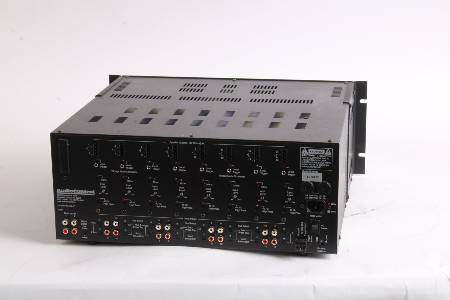 Audio Control Architect 1600 SE High Current Power Amplifier – NTC Tech