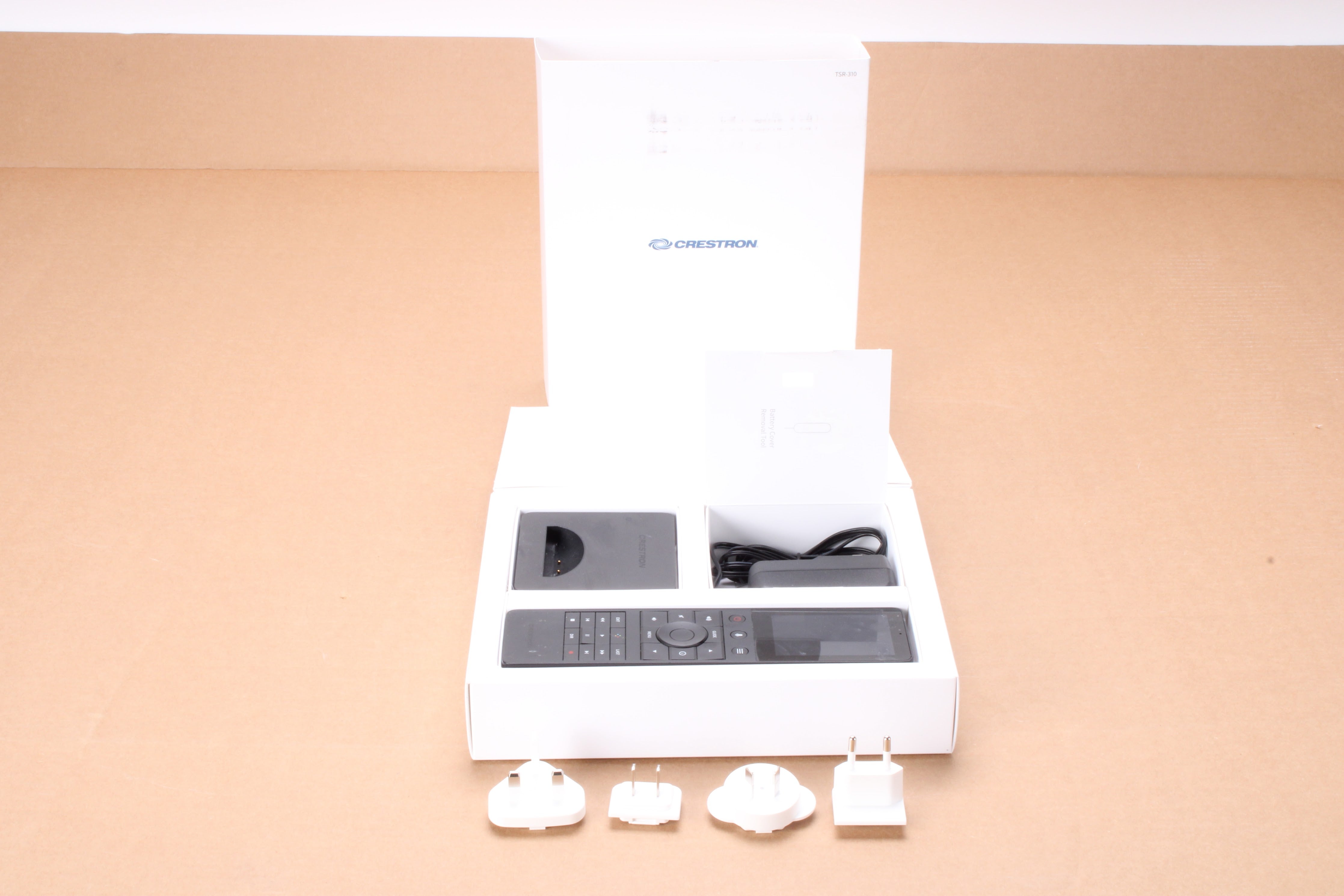 Crestron TSR-310-W White Handheld Touch Screen Remote With Accessories ...
