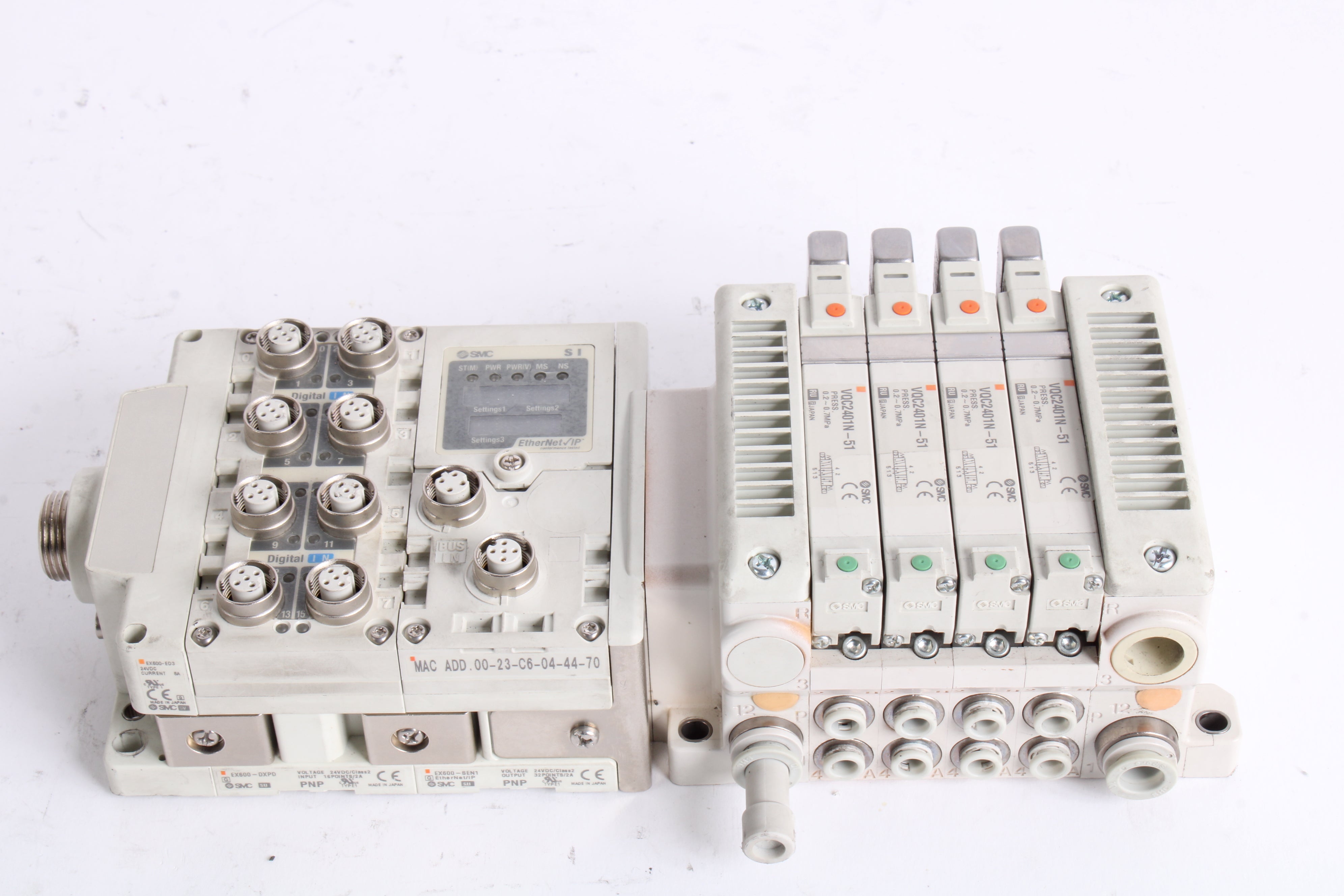 SMC EX600-SEN1 Serial Interface Unit + EX600-DXPD + EX600-ED3 – NTC Tech