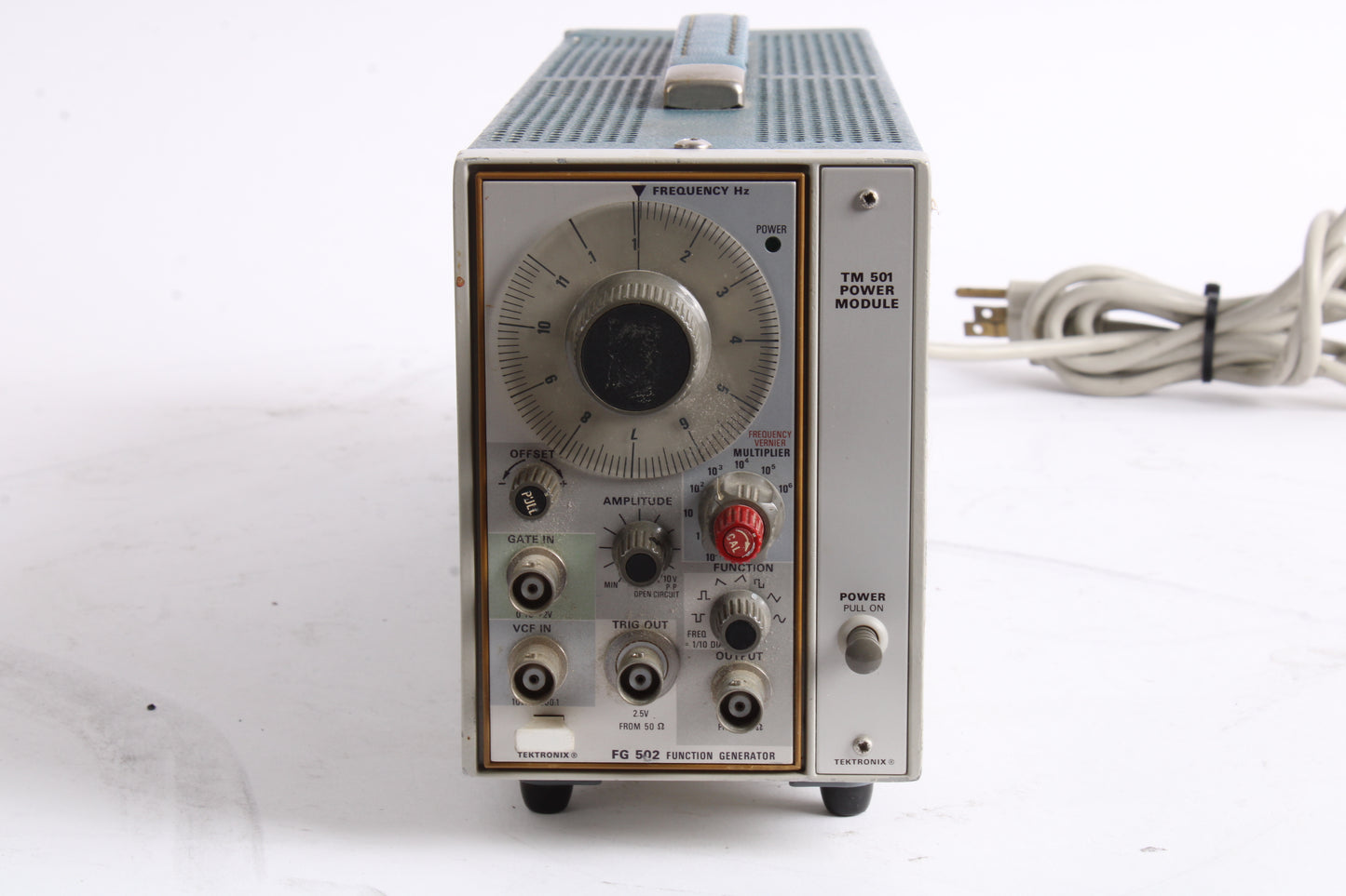 Tektronix Tm 501 Power Module W Fg 502 Function Generator Ntc Tech