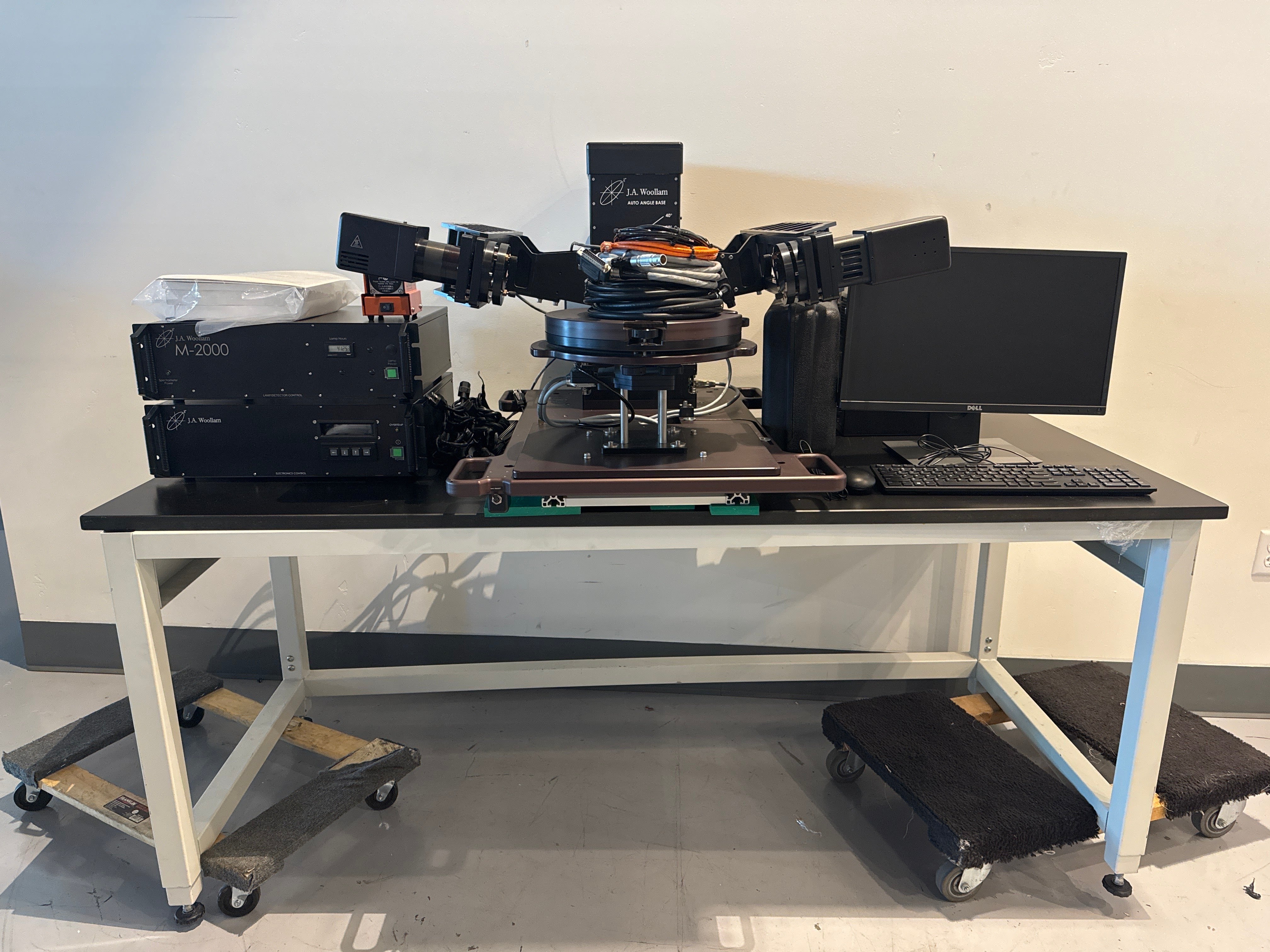 J.A. Woollam M-2000 Spectroscopic Ellipsometer 370-1690nm With Accesso ...