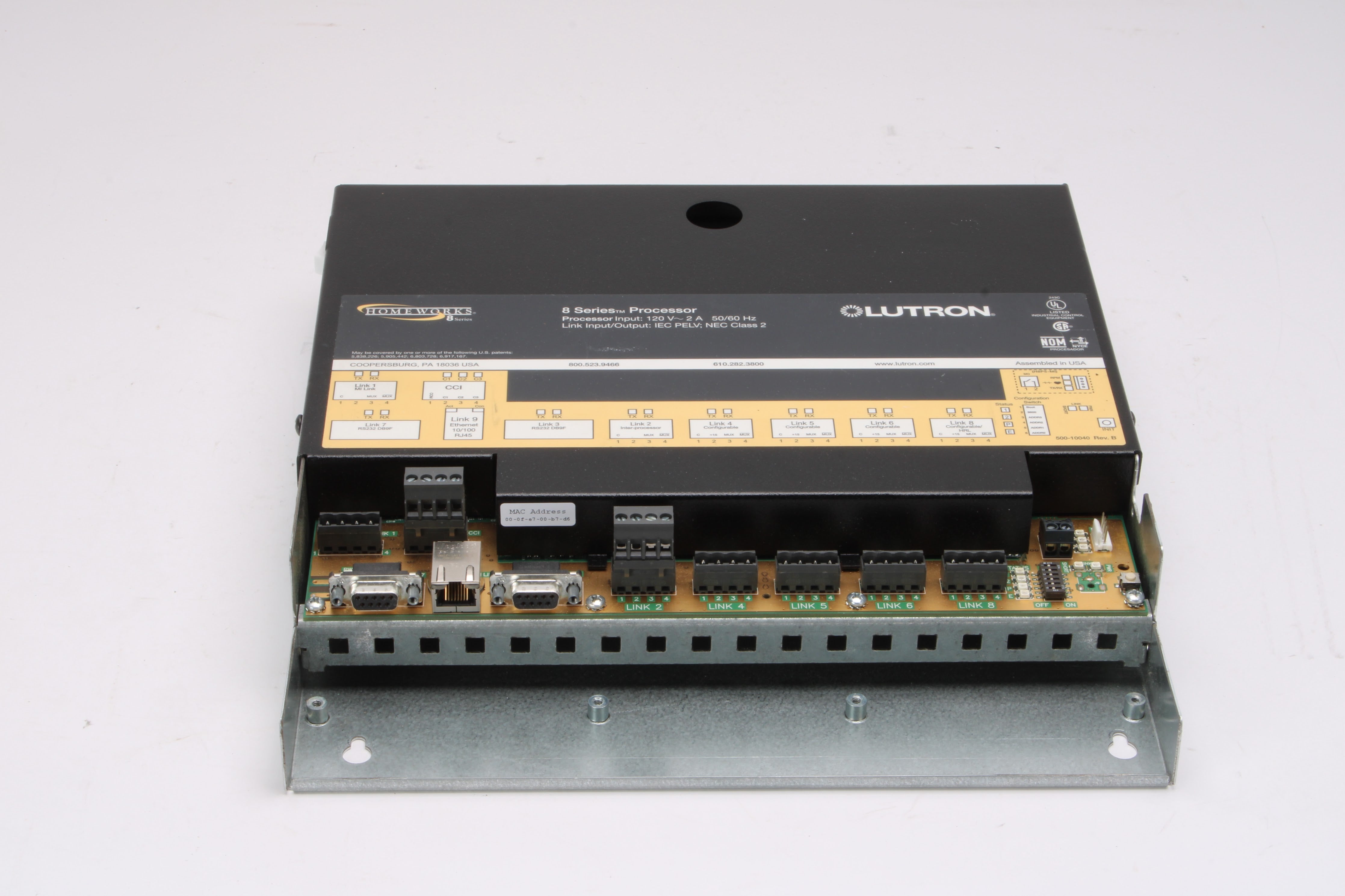 Lutron Homeworks H8P5-MI-548-120 XPS 8 Series Processor – NTC Tech