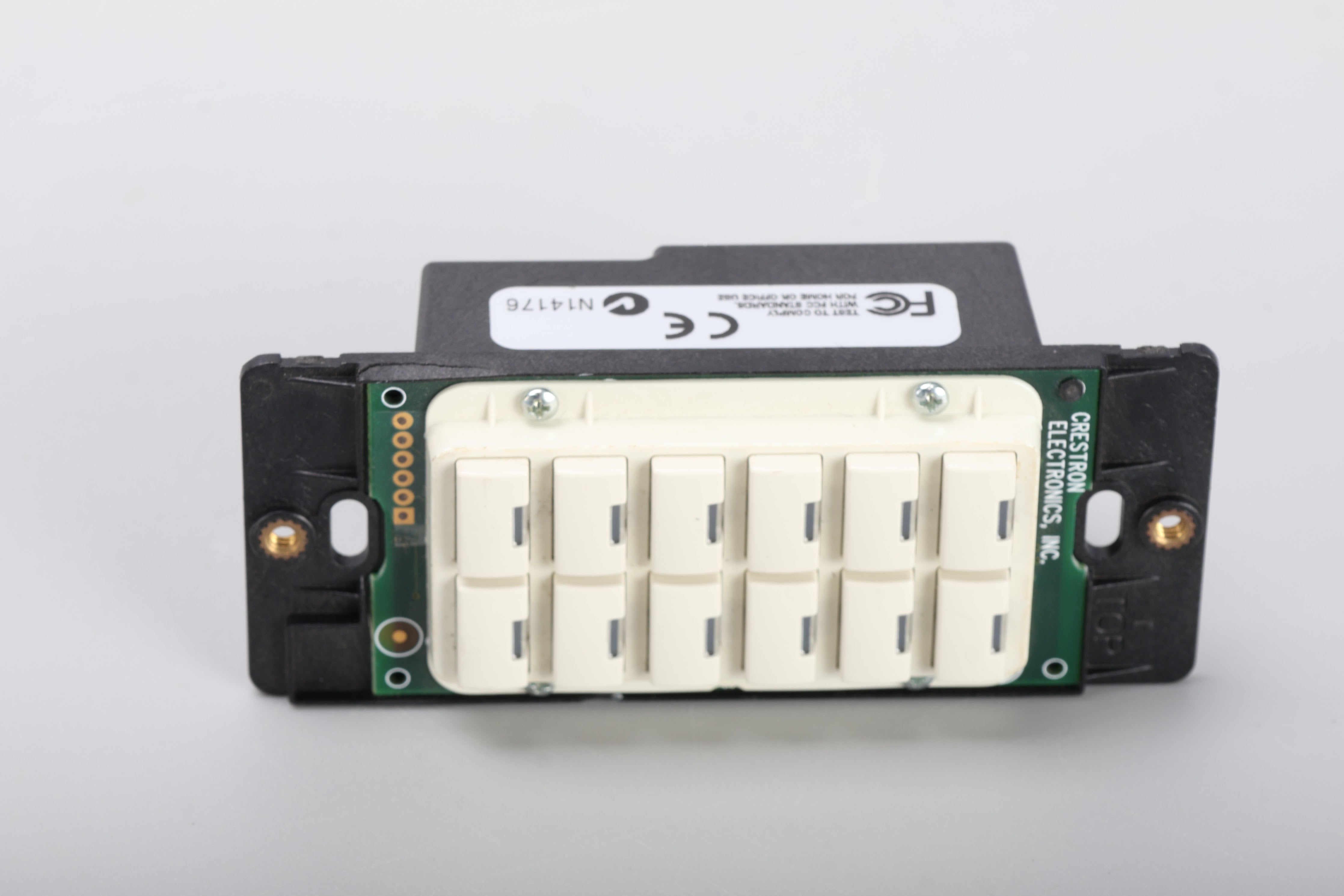 Crestron C2N-DB12A 12-Button Decora Keypad – Almond – NTC Tech