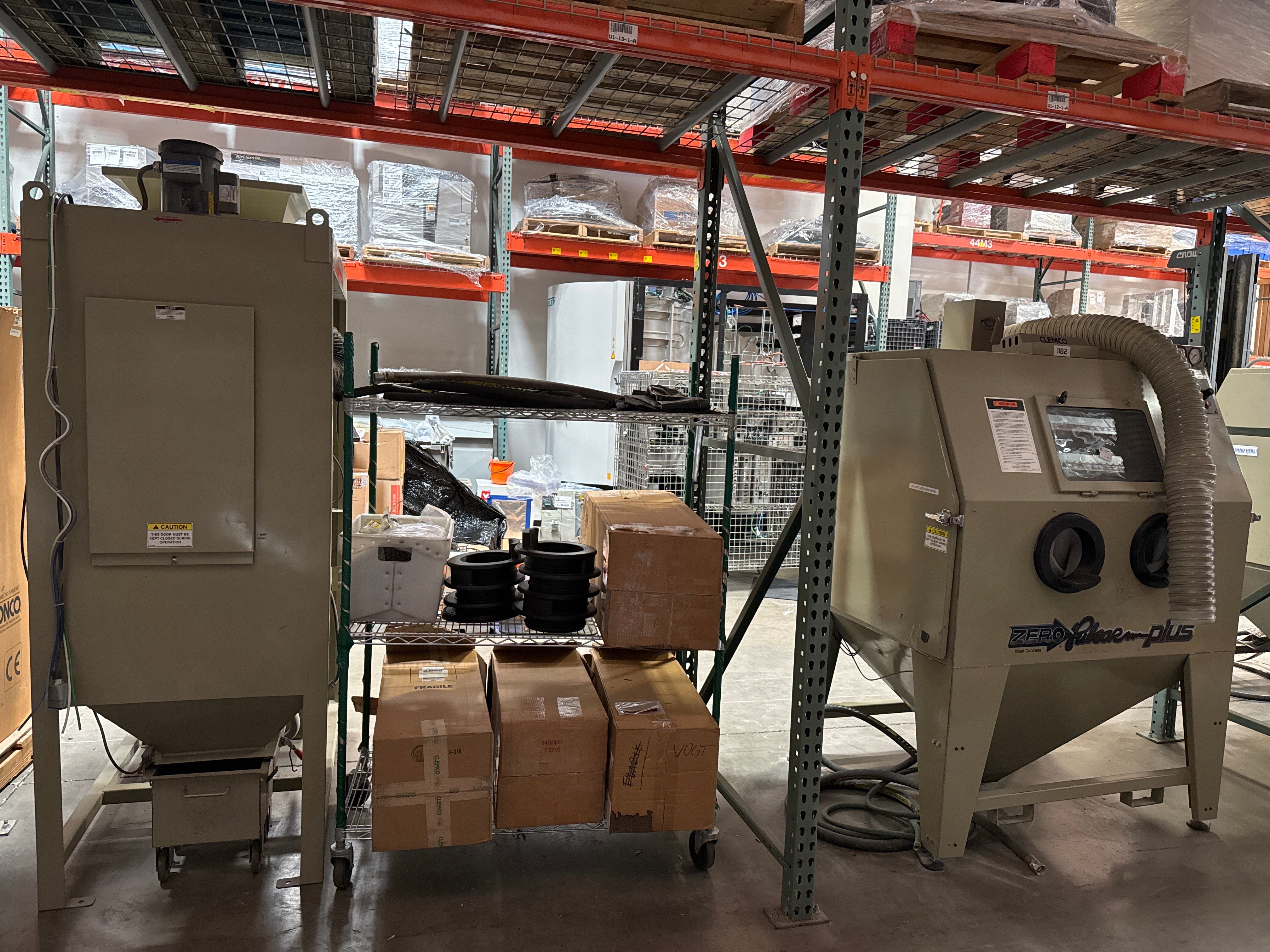 Clemco Pulsar Plus VI-P Pressure Sand Blast Suction Cabinet 600CFM + A ...