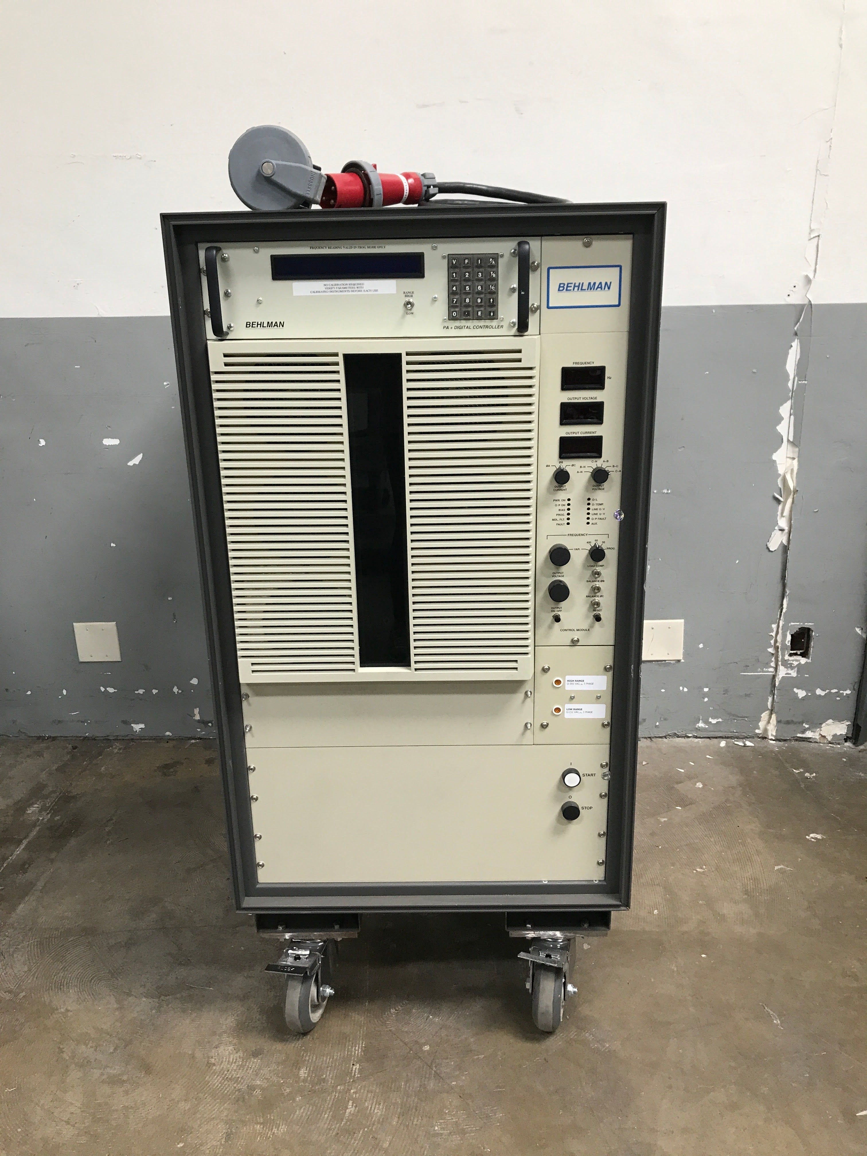 Behlman PA30-3-G-2/7-P02-123 PA Series AC Power Source / Frequency Con ...