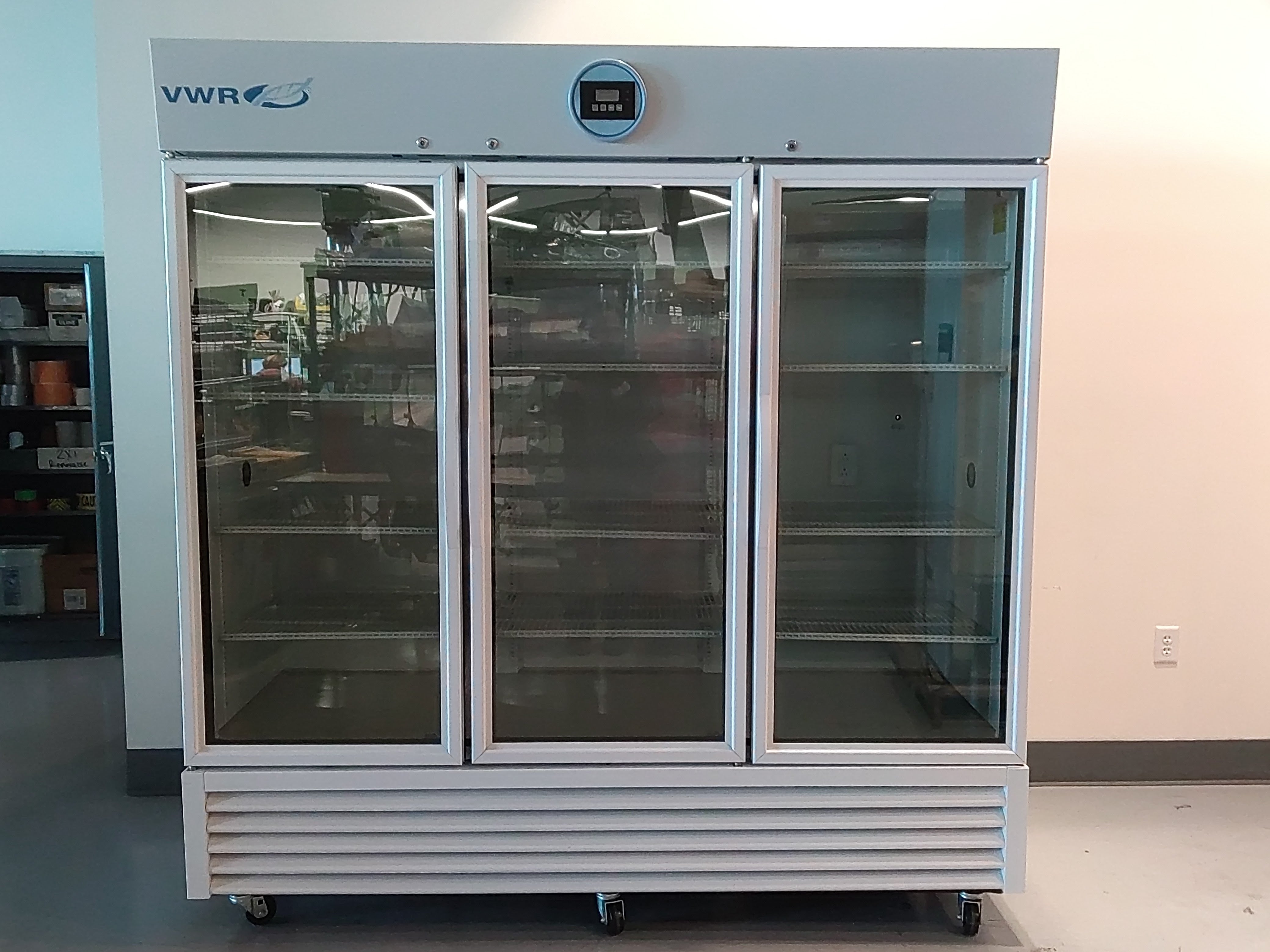 VWR HCCS-72 Triple Door High Performance Refrigerator 115V With 12x Sh ...