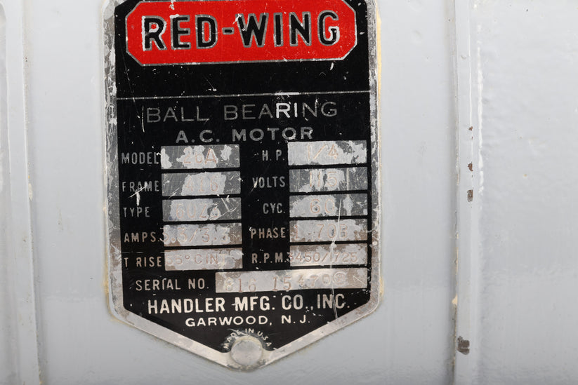 Handler Red-Wing 26A 1/4 HP Ball Bearing Dental & Jewelry Lathe Polish ...