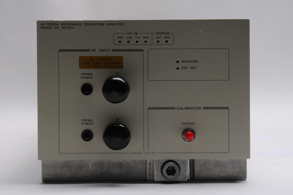 HP 70820A DC to 40 GHz Microwave Transition Analyzer With Option 005 ...