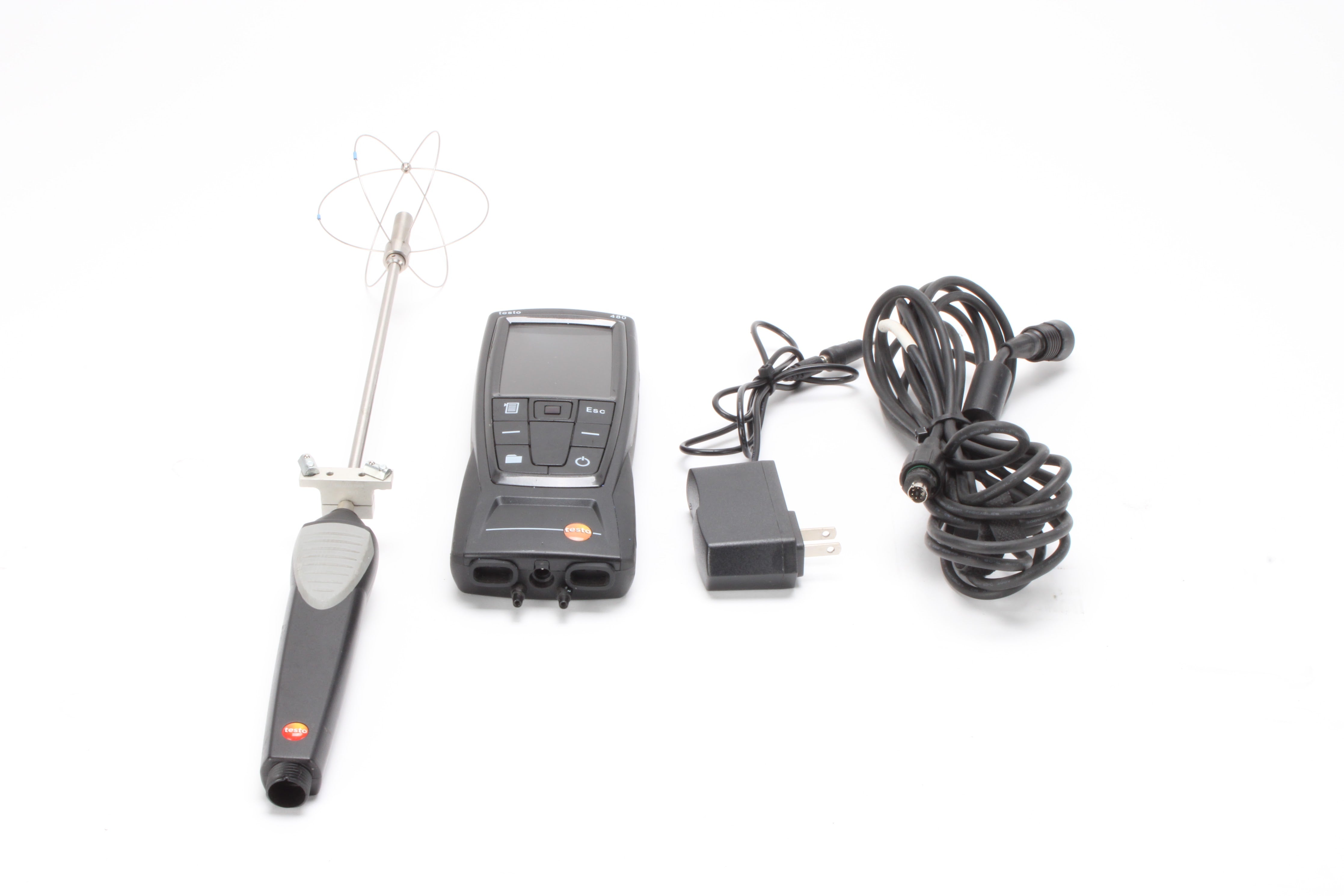 Testo 480 Digital Climate Meter With Probe, Connection Cable, and Powe ...