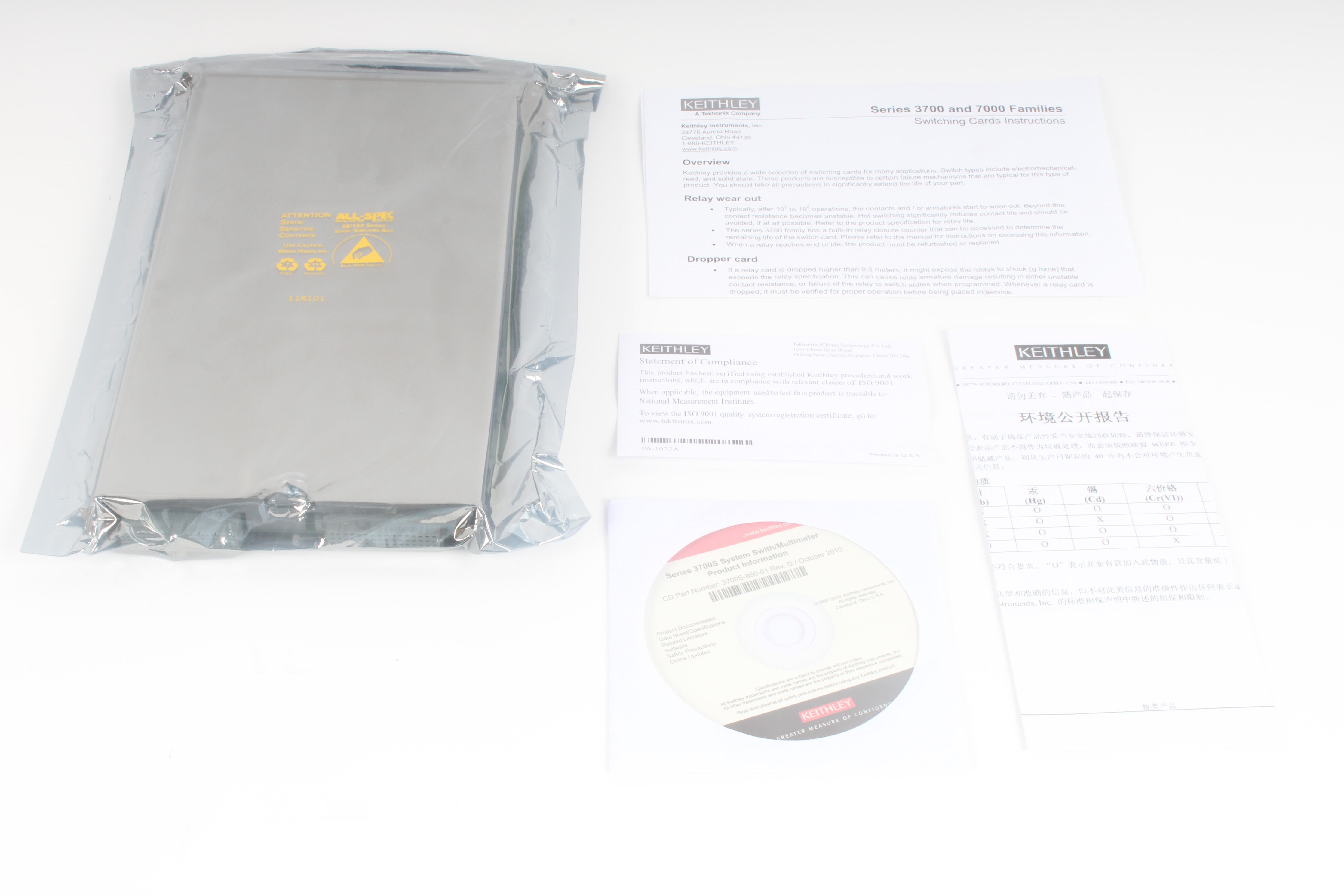 Keithley 3740 32-Channel Isolated Switch Module for Series 3700A New O ...