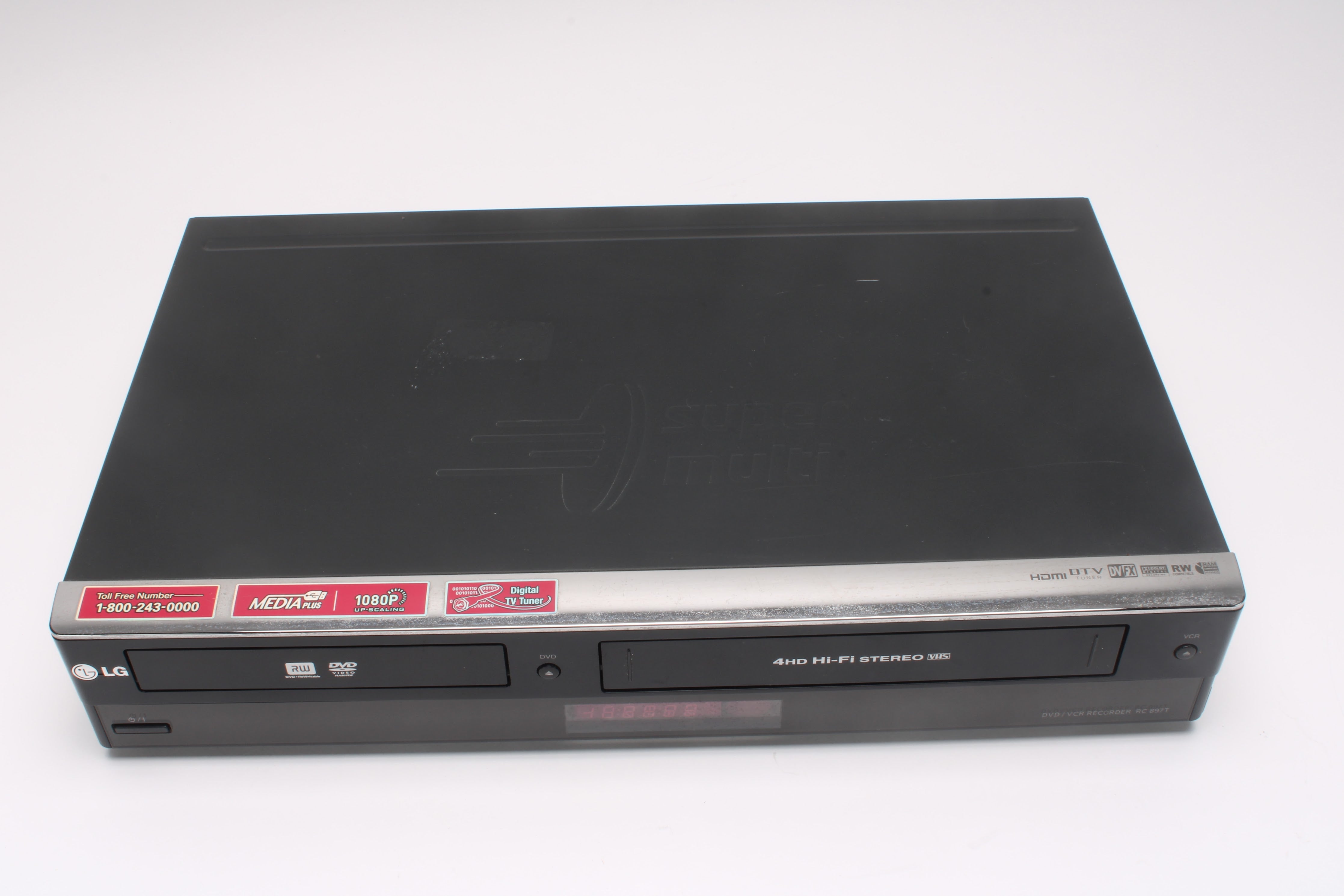 LG RC897T DVD Recorder VCR Video Cassette Recorder Combo – NTC Tech