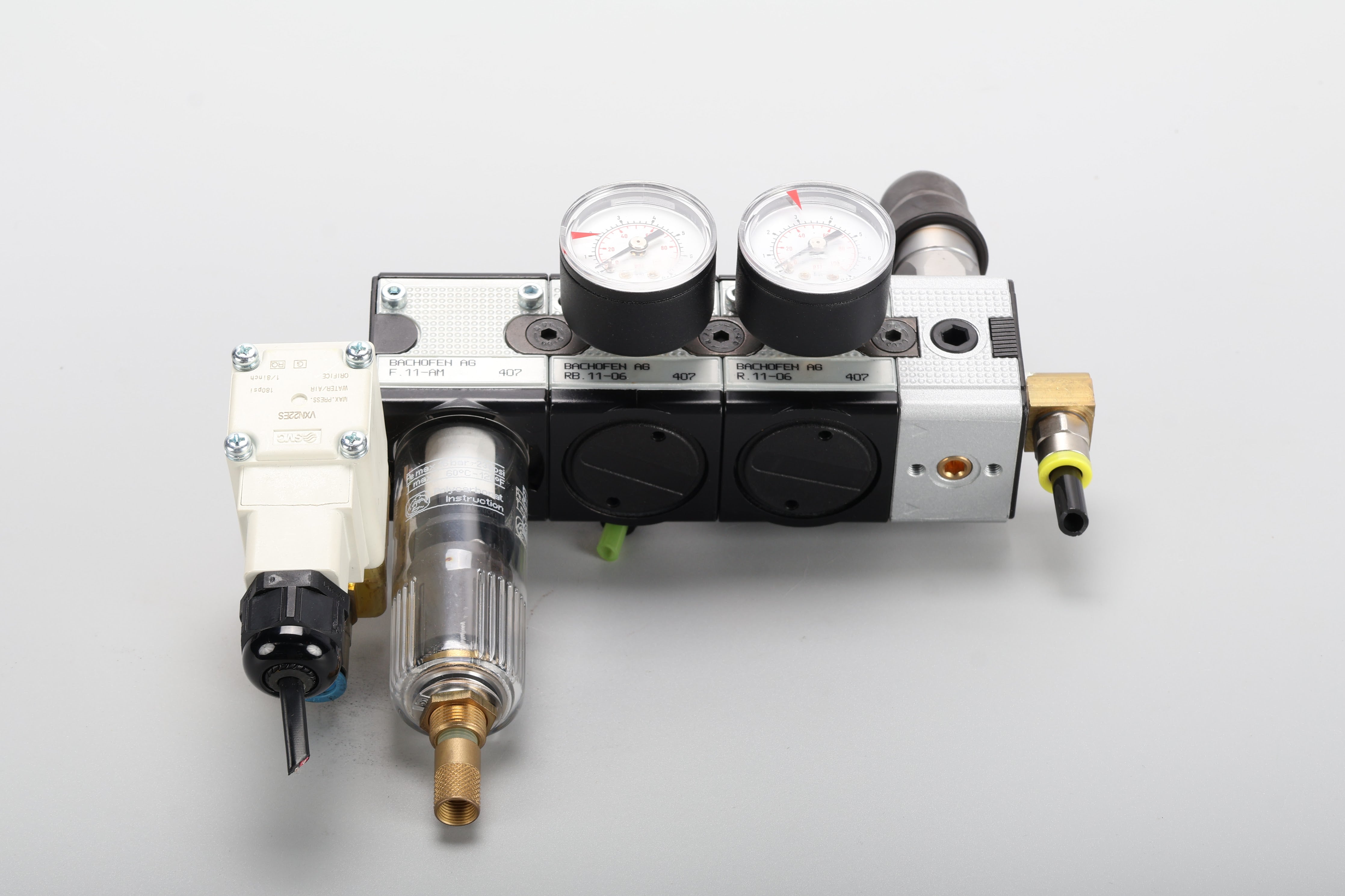 Bachofen Manifold W/ 2x AG RB.11-06 407, 1x AG F.11-AM 407, & SMC VXN2 ...