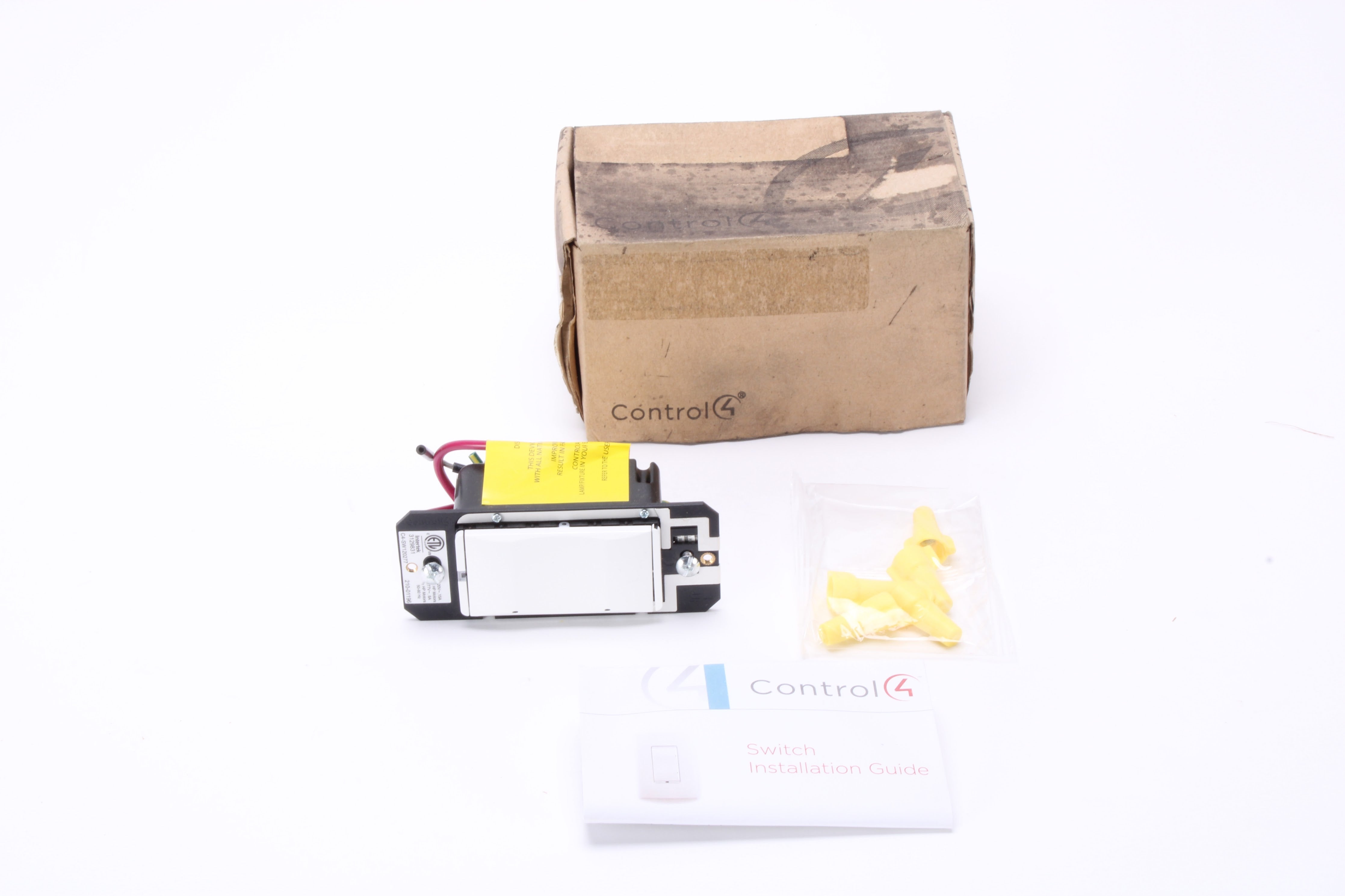 Control4 C4-SW120277-WH Wireless Switch – 120/277V, White Standard Pad ...