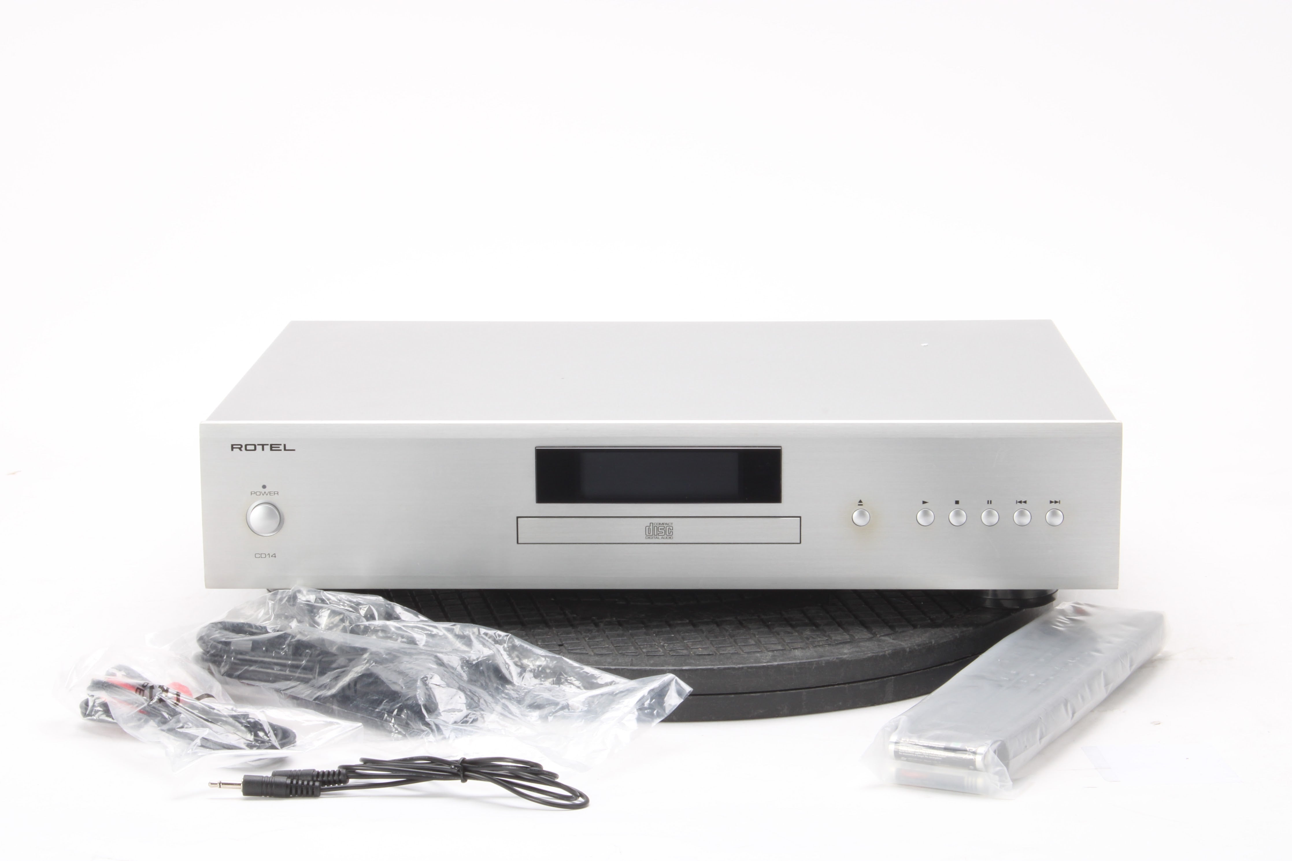 Rotel CD-14 Silver Stereo CD Player With Remote Control, Cables, and A ...