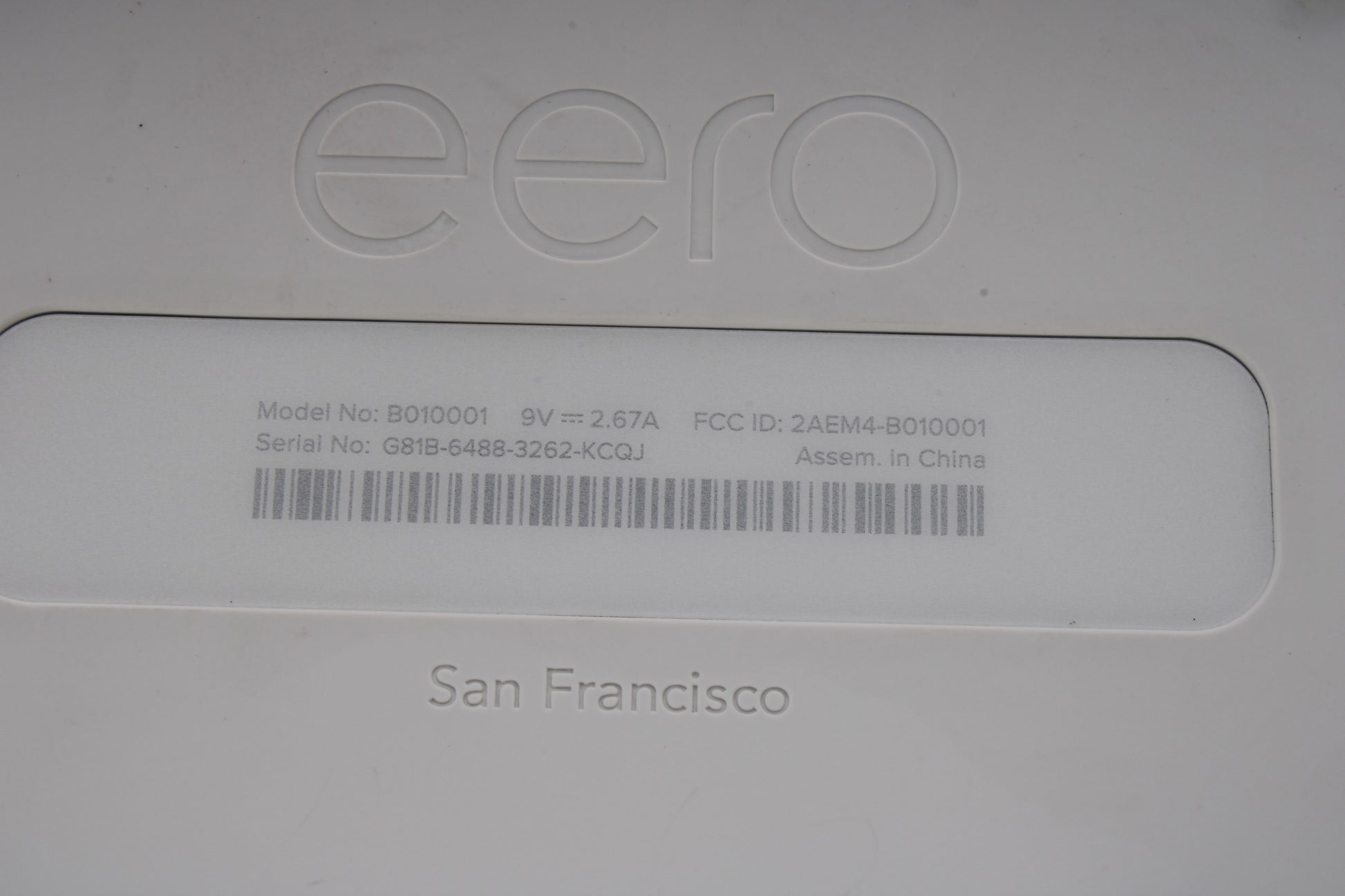 Eero B010001 Pro 2nd Generation AC Tri-Band Mesh Router With Power Sup ...